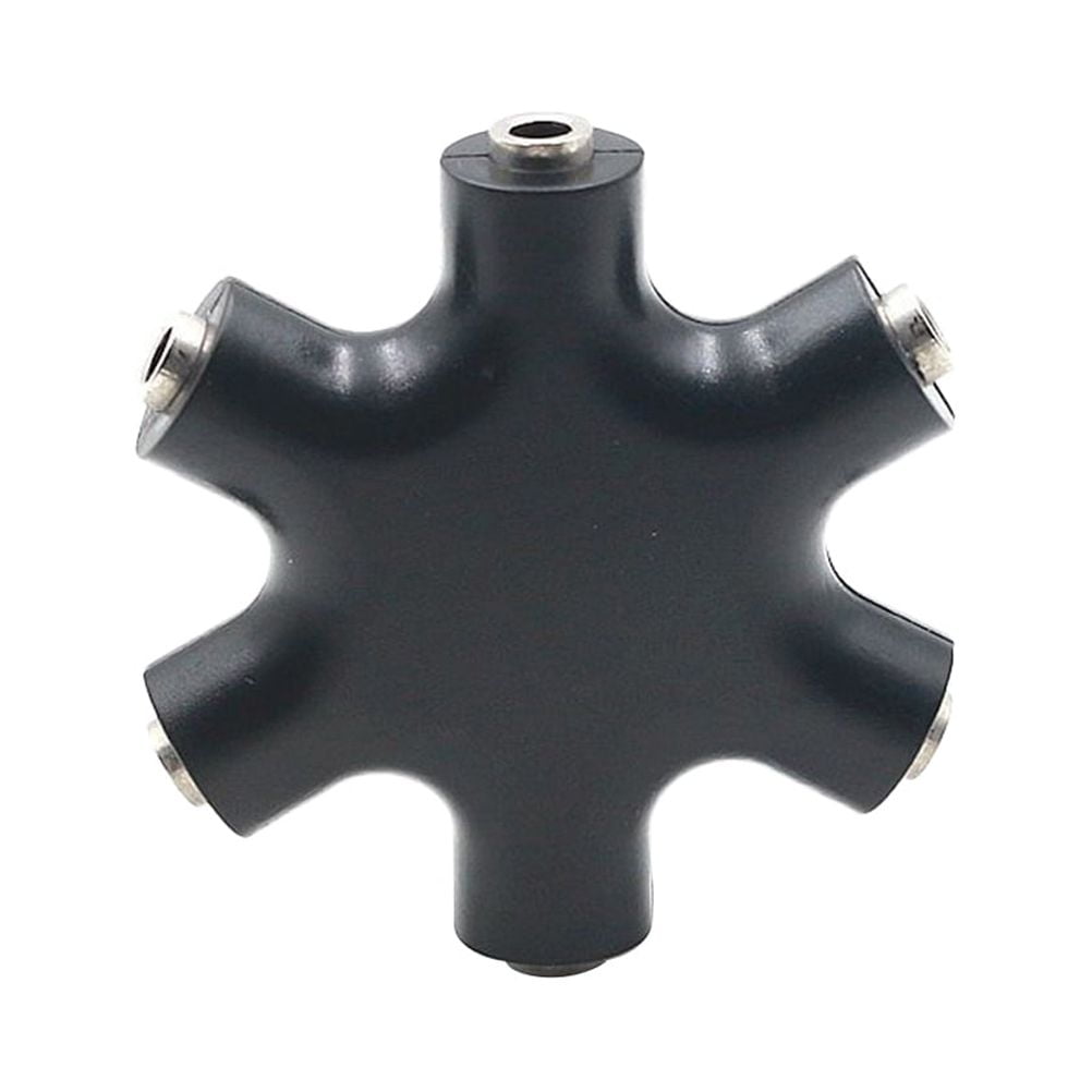 WAXIAYU Snowflake 6 Way 3.5mm Splitter for Audio Earphone Headphone ...