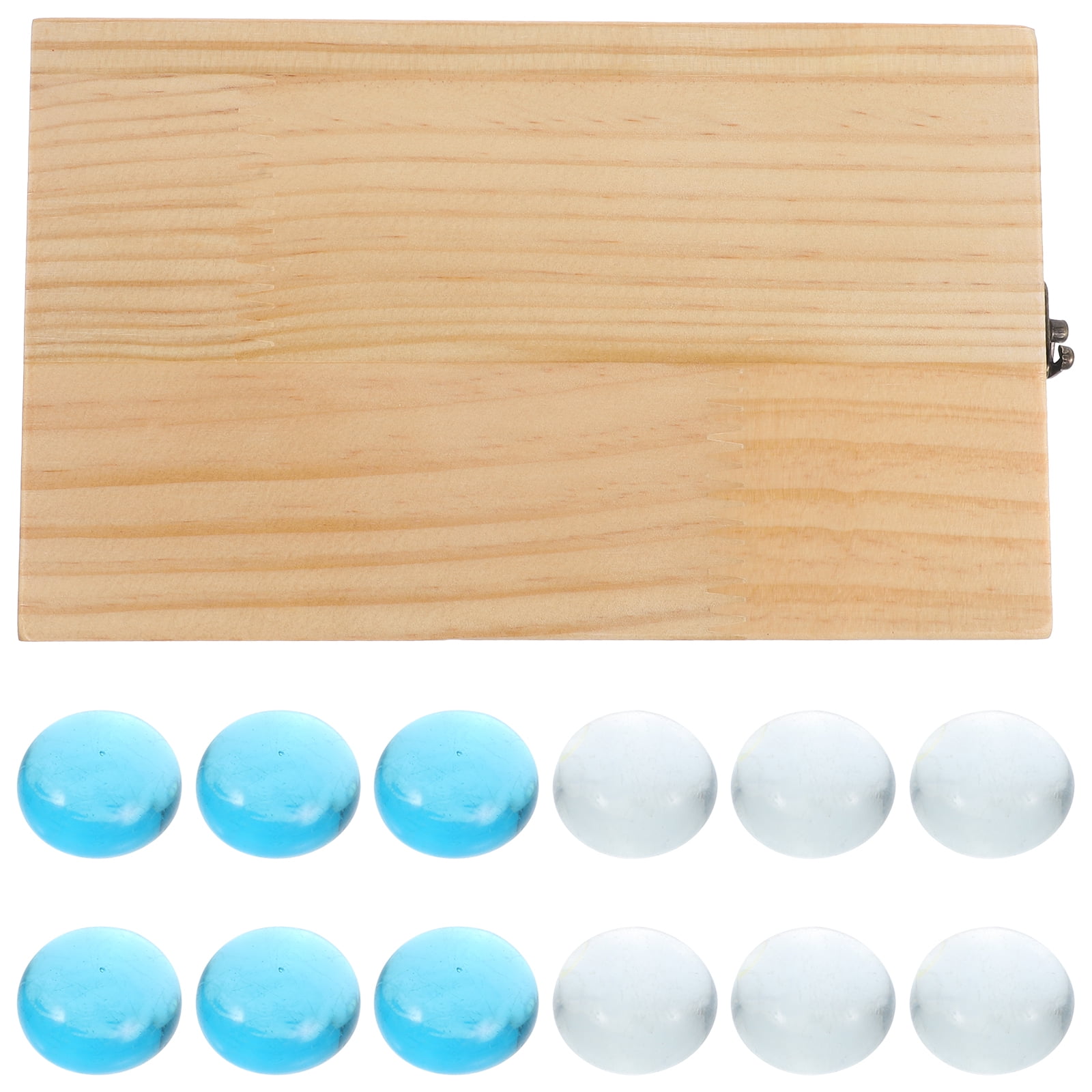 WAXIAYU Wooden Mancala Board Game Set with Glass Stones for Kids ...
