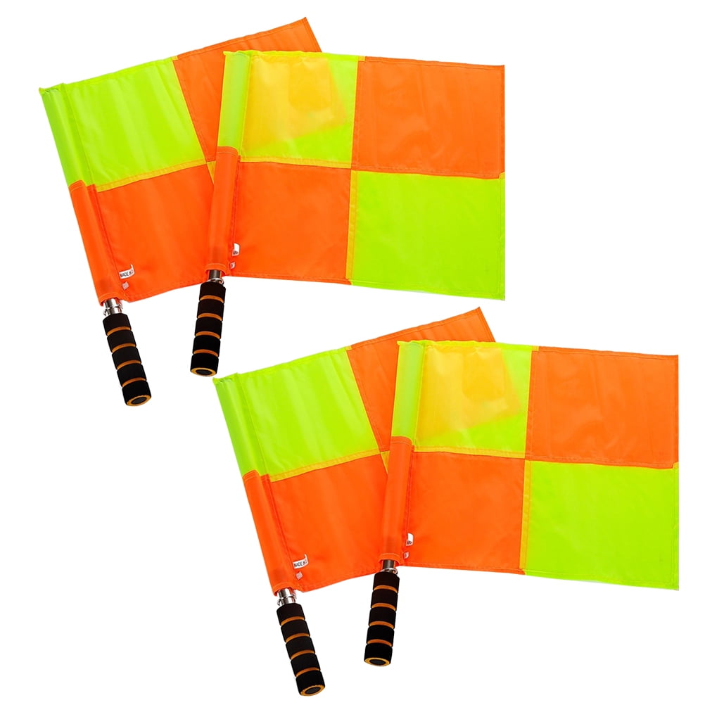 WAXIAYUZ 4pcs Match Referee Flag Hand Waterproof Signal Flags ...