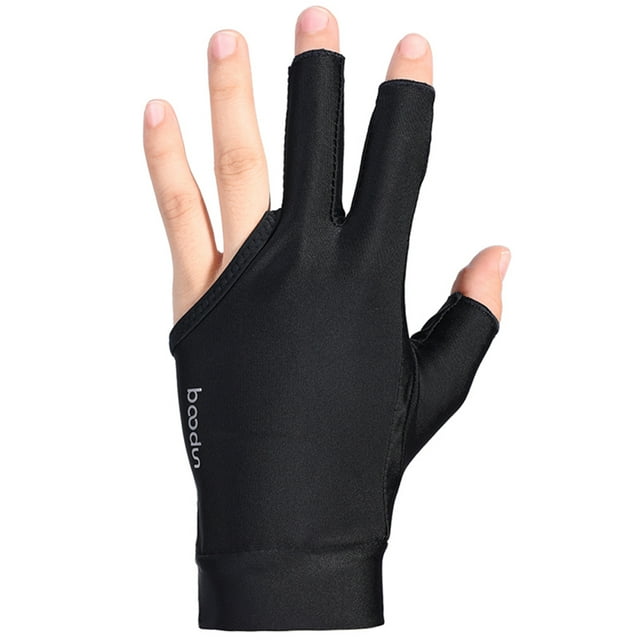 WAXIAYUZ Billiards Snooker 3-Finger Elastic Sports Gloves - Black (1 ... WAXIAYUZ Billiards Snooker 3-Finger Elastic Sports Gloves - Black (1 ...