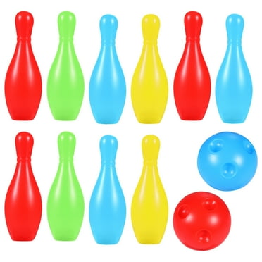 NimJoy Kids Bowling Set W/10 Pins & 2 Balls for 2-4 Toddler Indoor ...