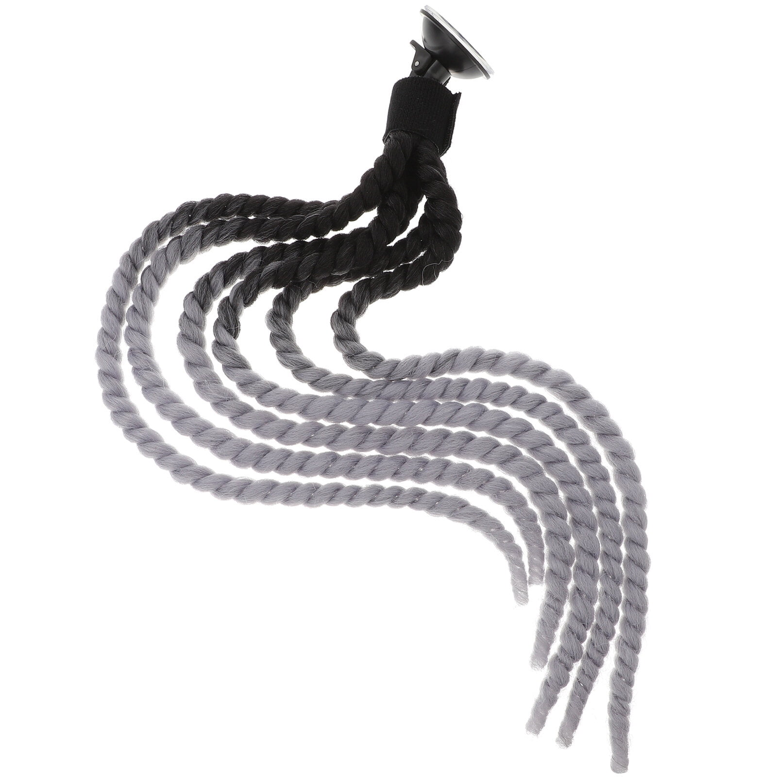 WAXIAYUZ Pigtail Gradient Ramp Braids Suction Cup Hair Ponytail ...