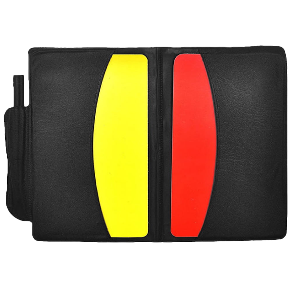WAXIAYUZ Sport Referee Card Set Red Yellow Metal Pen Football Wallet ...