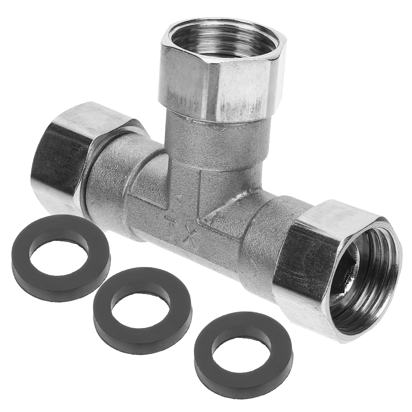 WAXIAYUZ ULTECHNOVO 3 Way Brass Hose Splitter with Shut Off Valve and ...