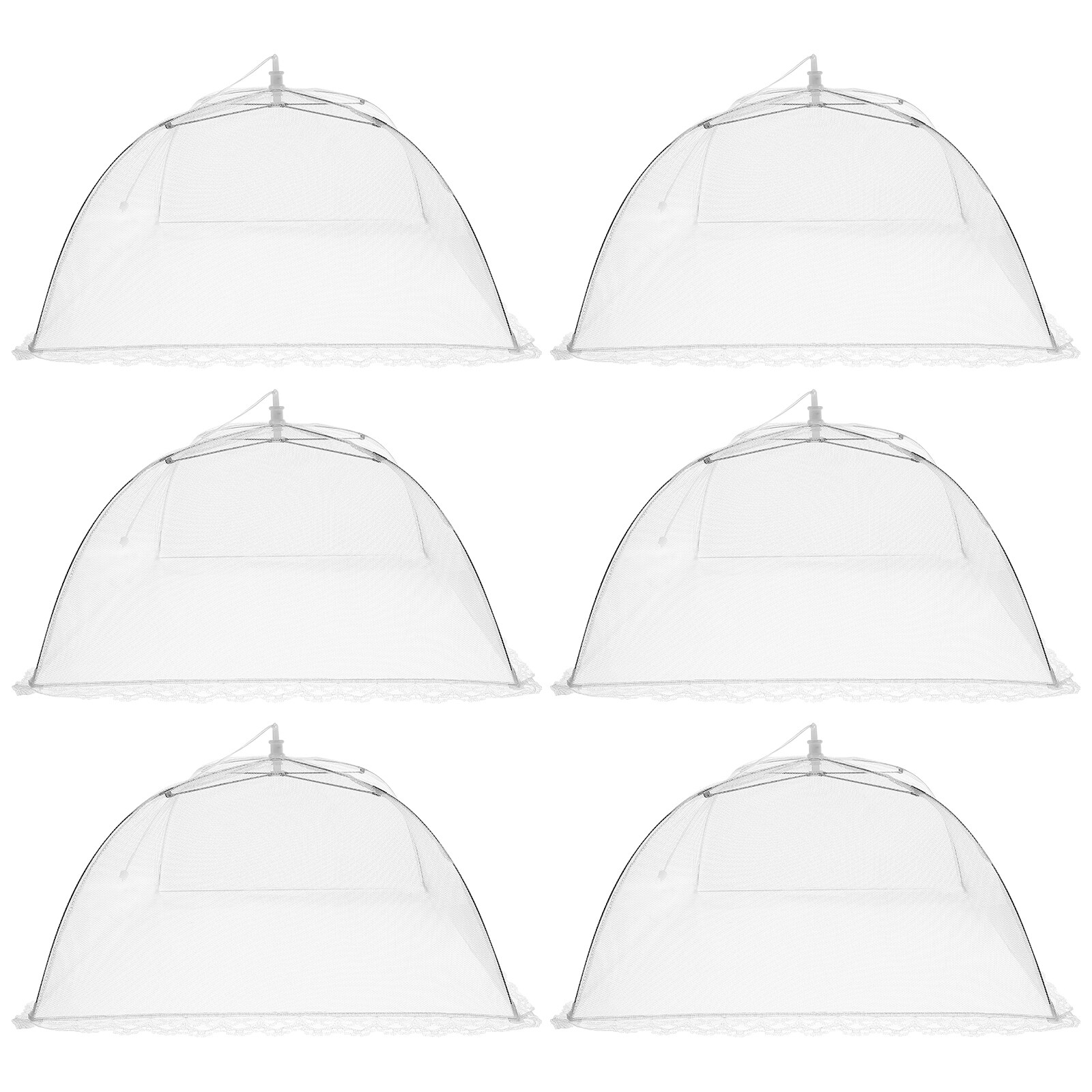 WAXIAYUZ WINOMO 6pcs Pop-up Picnic Mesh Food Covers Collapsible Tent ...