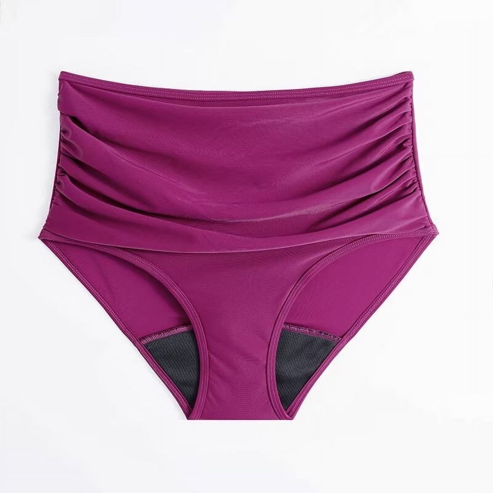 WAXJJDW Period Swimwear Menstrual Leakproof Bikini Bottoms High Waisted ...