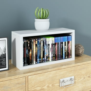Way Basics Media Storage CD Rack Stackable Organizer - Holds 40 CDs ...