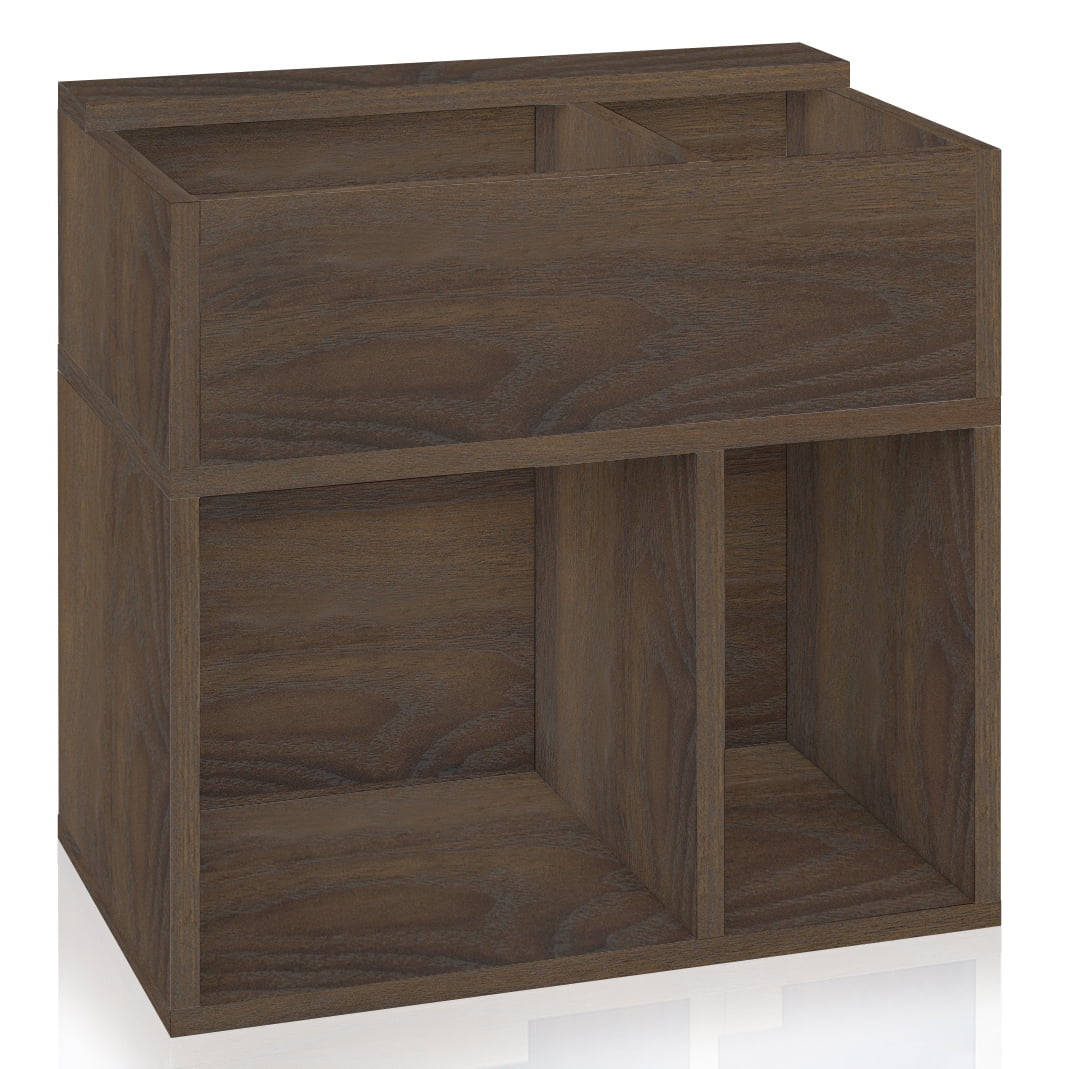WAY BASICS Vinyl Record Multi Shelf, Royal Walnut - Walmart.com