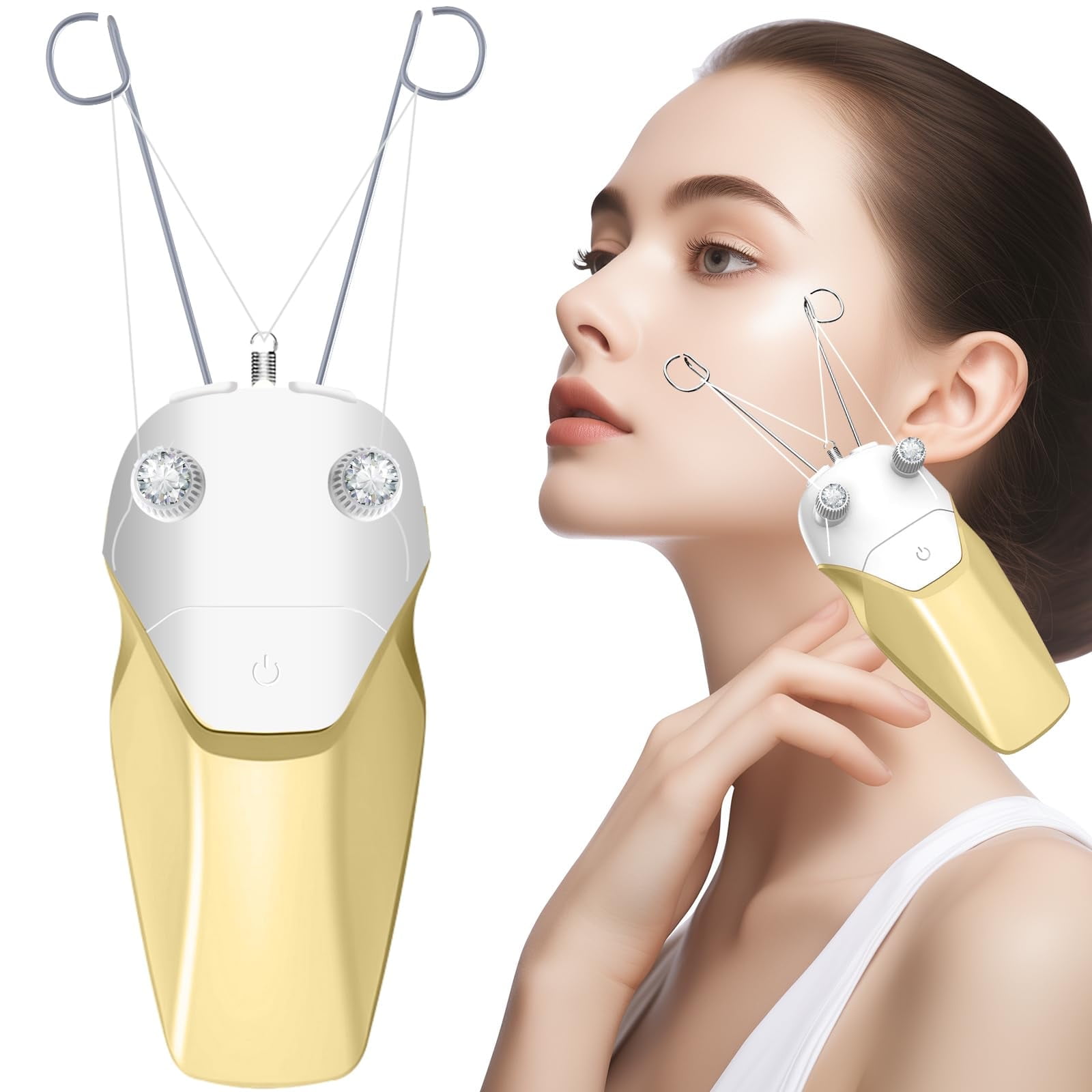 WAYCOM Facial Threading Hair Removal for Women,USB Rechargeable ...