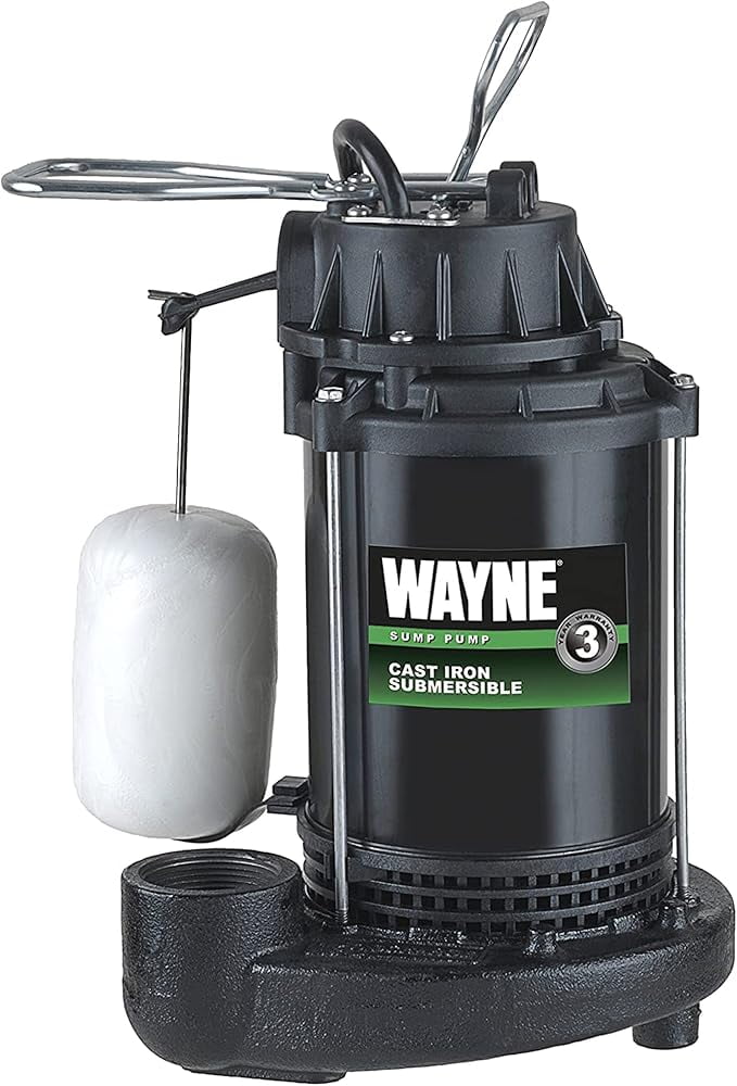 WAYNE CDU790 - 1 3 HP Submersible Cast Iron and Stainless Steel Sump ...