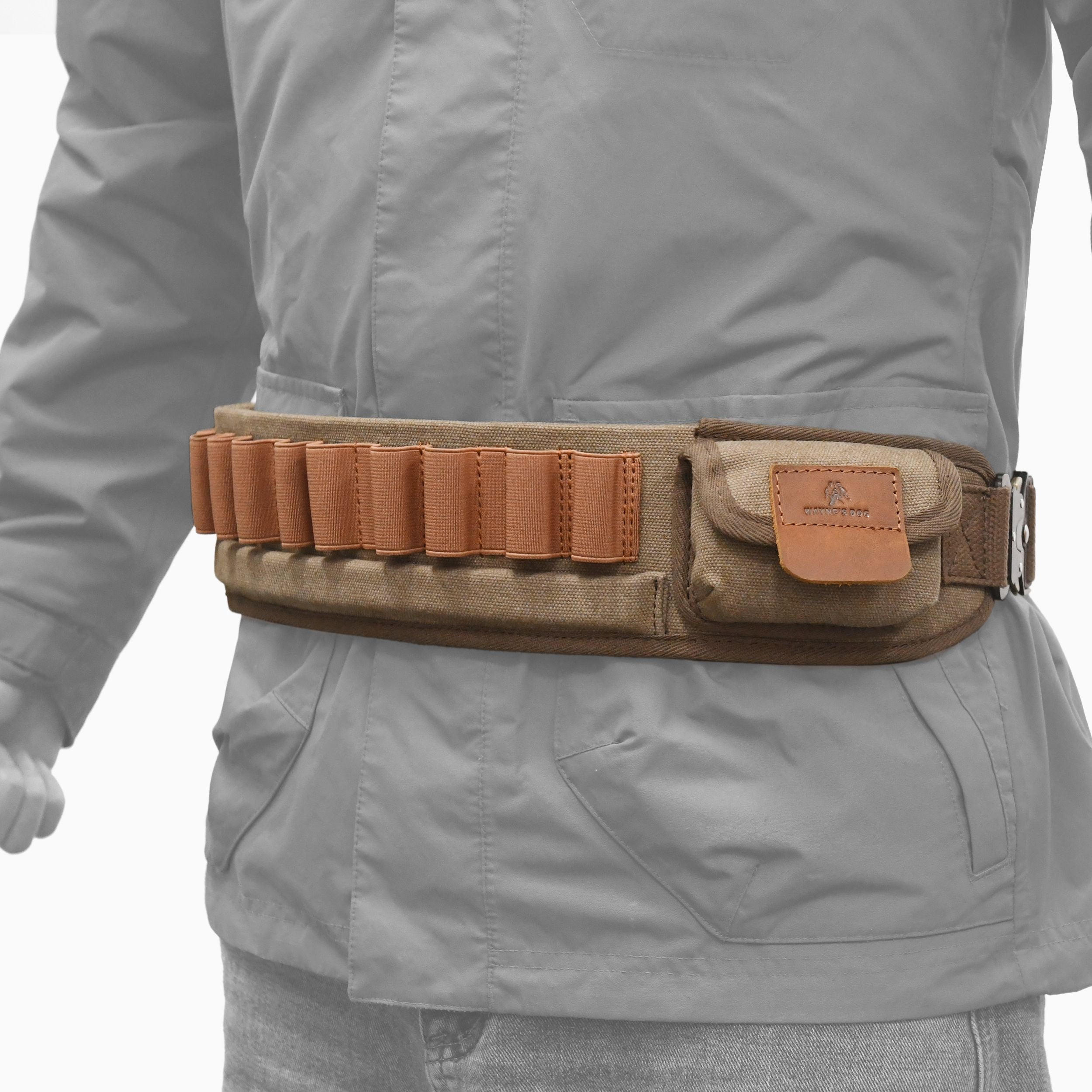 WAYNE'S DOG Canvas Shotshell Bandolier Bullets Belt Ammo Pouch for 12GA ...