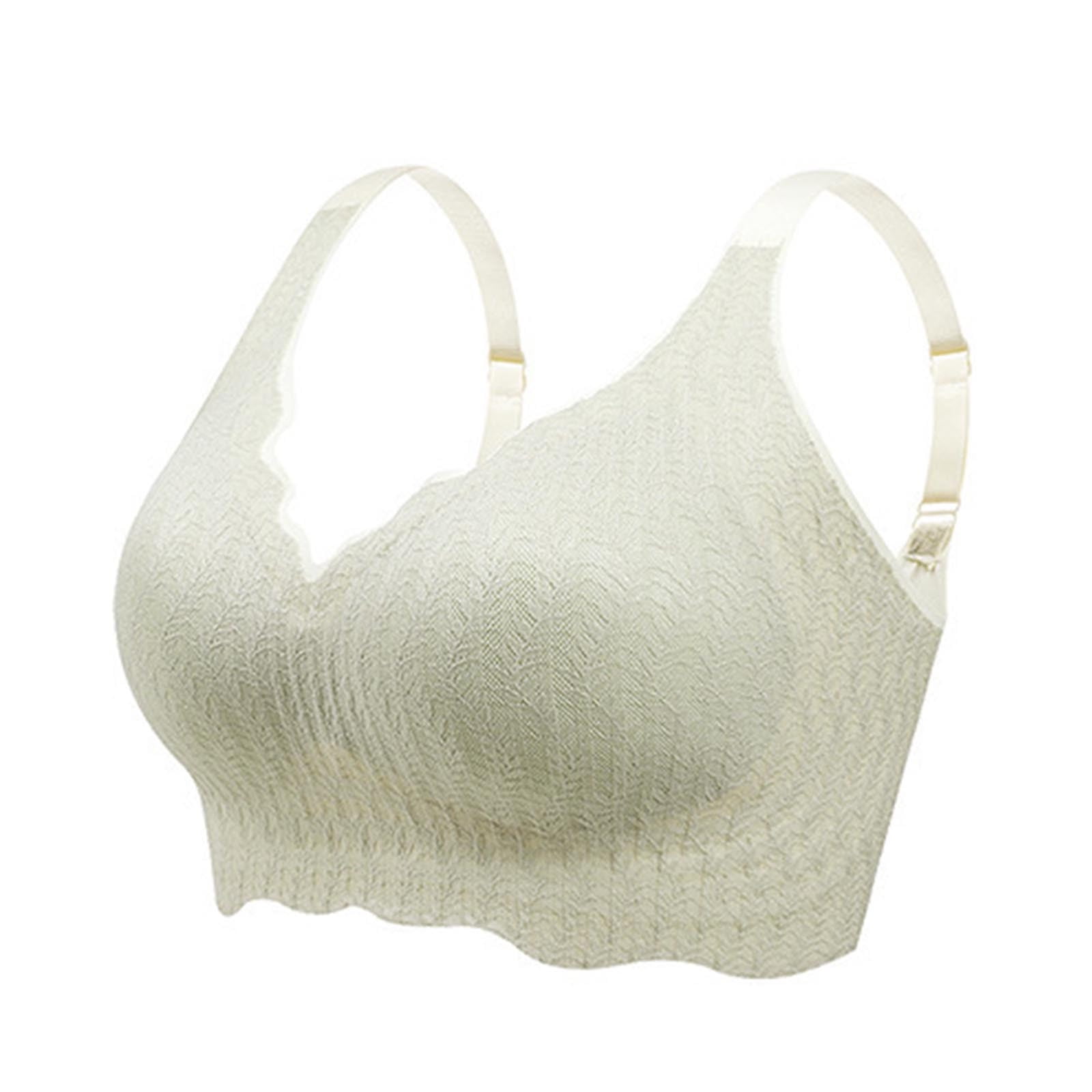 WAYUTE Bras for Women Jelly Shaping Bra Stretch Kintted Full Coverage ...
