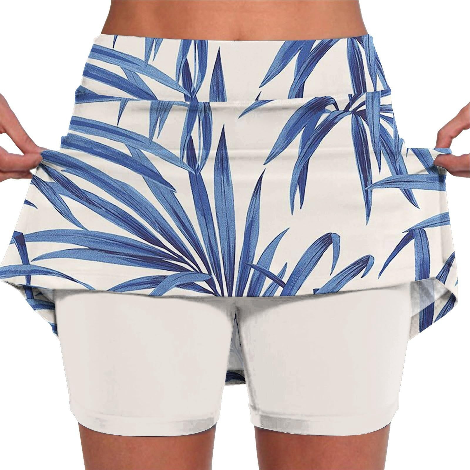 WAYUTE Women's Shorts Skirt with Sports High Waist Tennis Skort with 2 ...