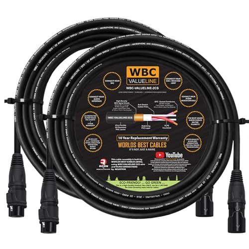 WBC-VALUELINE-2CS (22 AWG) - 2 Units - 15 Foot–Low-Capacitance Shielded ...