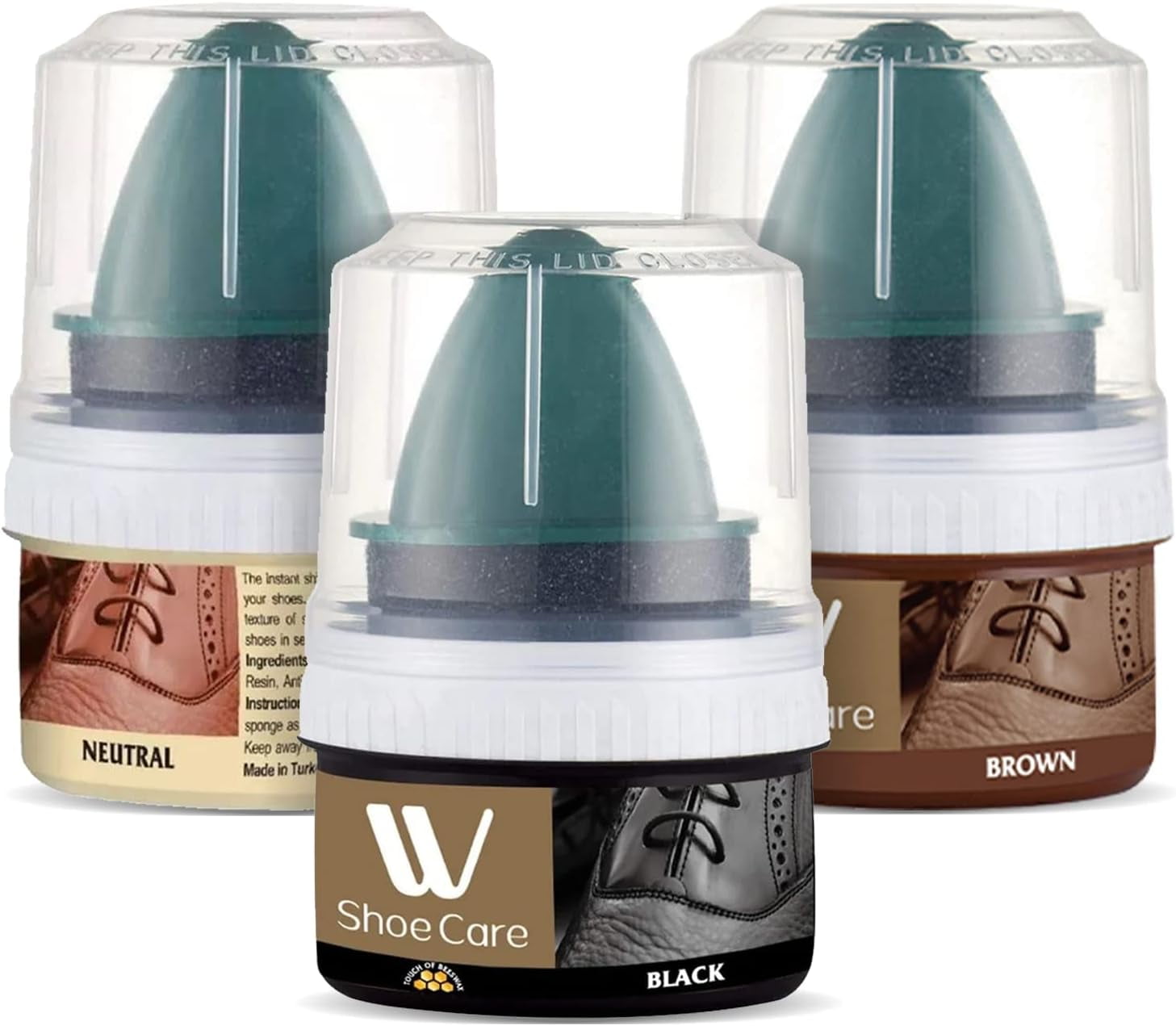 WBM Shoe Care Shoe Cream with Sponge Applicator - Perfect Combination ...