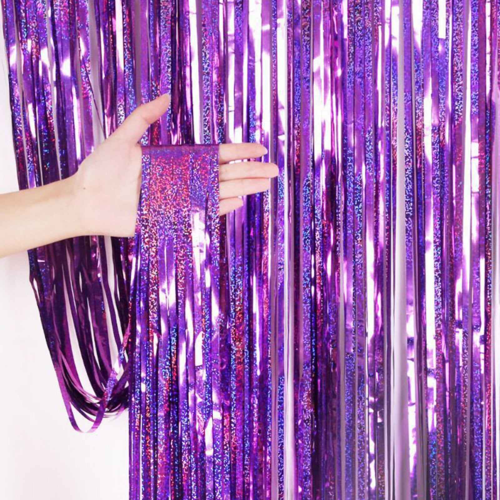 WBQ 3 Packs Glitter Streamer Backdrop Party String Curtains for Baby ...