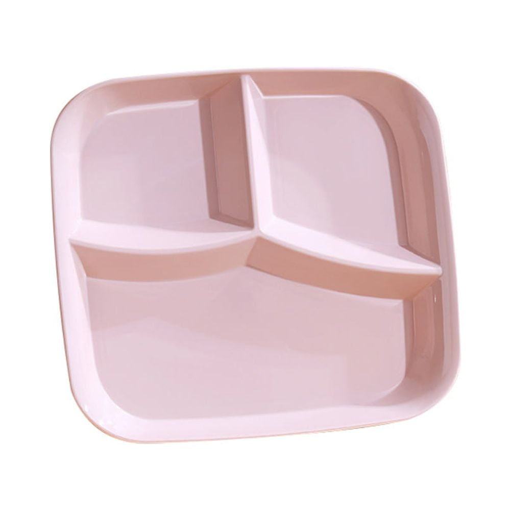 WBQ Divided Plates Colorful Square Reusable Portion Control Plates ...