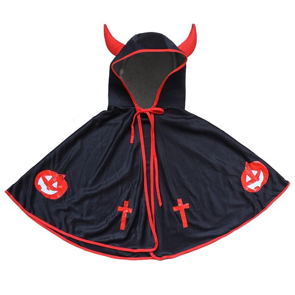 WBQ Kids Halloween Capes, Kids Halloween Cloak Wizard Cape with Hat for ...