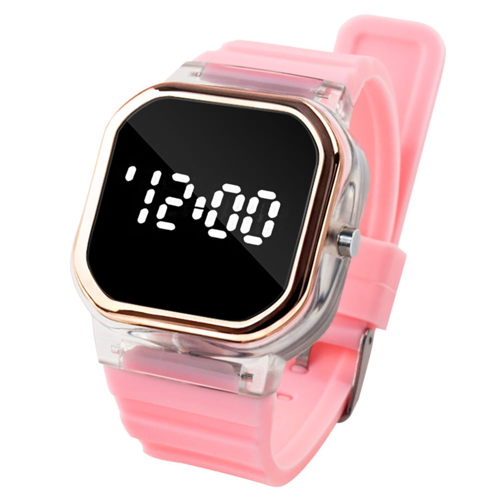 WBQ Large Face LED Digital Watch Date Time 3Bar Waterproof Wristwatch ...