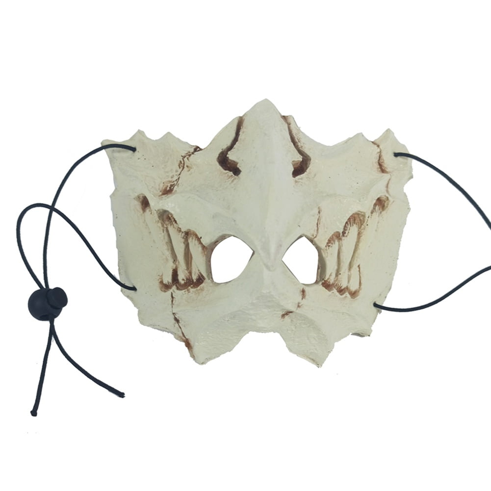 WBQ Unisex Resin Animal Skeleton Half Mask Halloween Dragon God ...