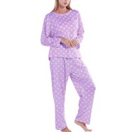 Hanes Women's Dreamscape Longsleeve Top and Pajama Bottom Butter Knit ...