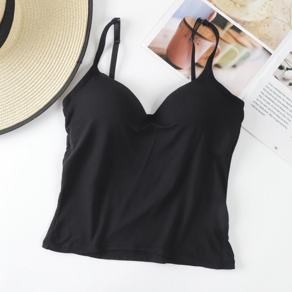 WBQ Women's V-Neck Camisole Tank Top Adjustable Spaghetti Strap ... WBQ Women's V-Neck Camisole Tank Top Adjustable Spaghetti Strap ...