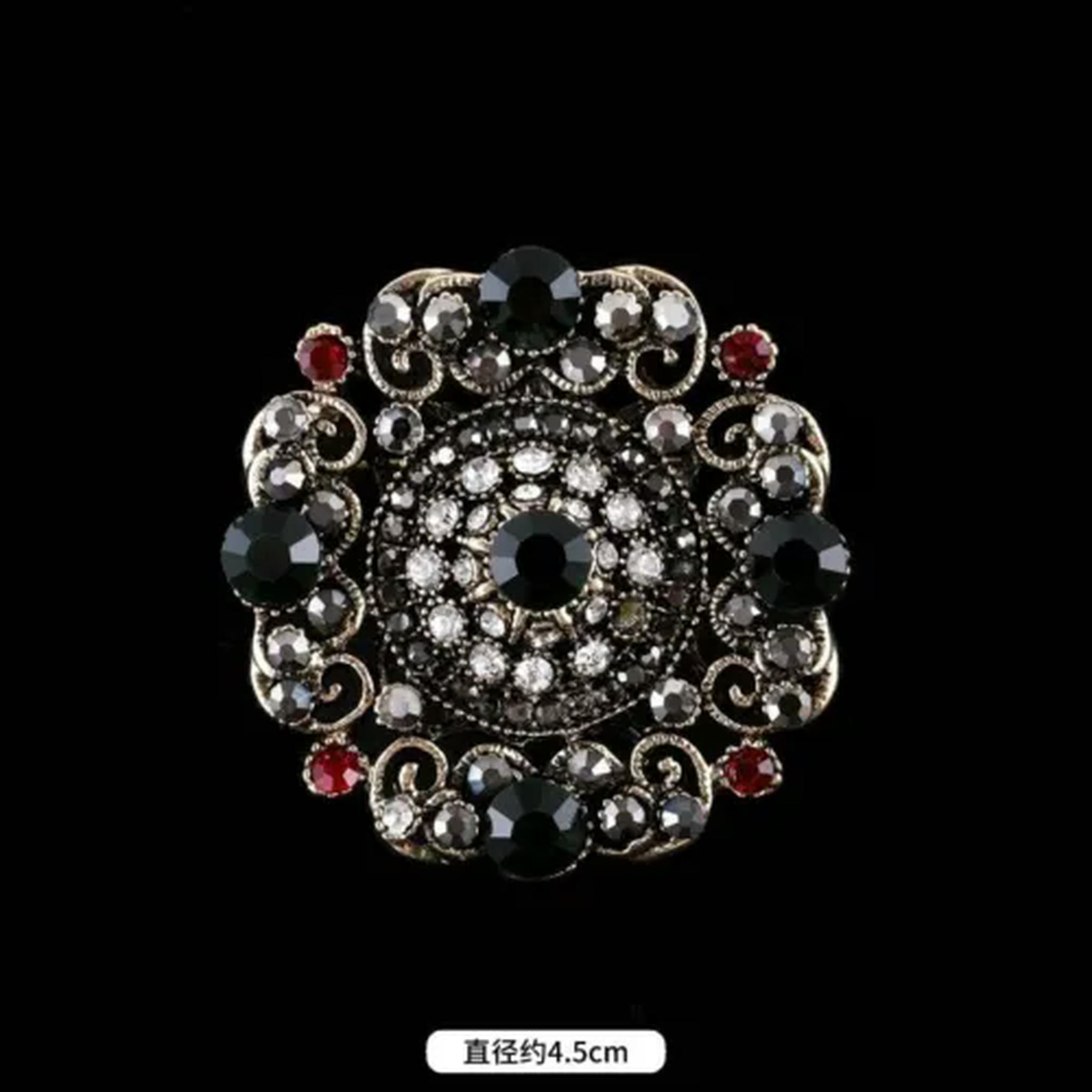 WBQF Baroque Vintage Women Fashion Brooches Pins Palace Metal Badges ...