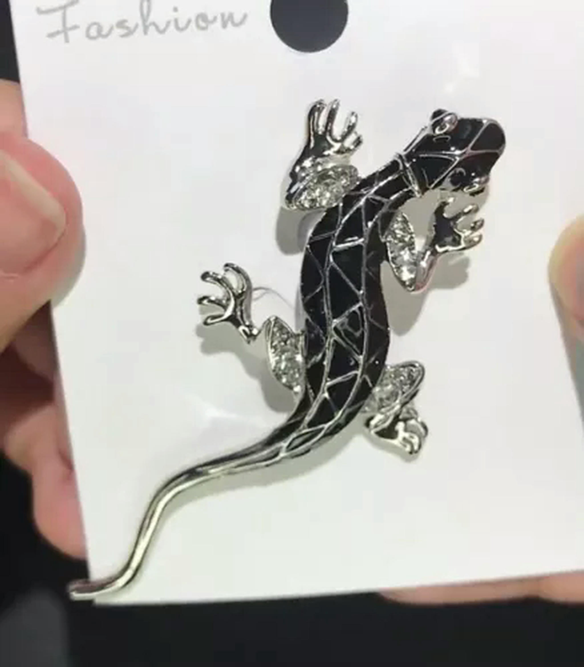 WBQF Big Lizard Brooches Chameleon Gecko For Women Men Pin Fashion ...