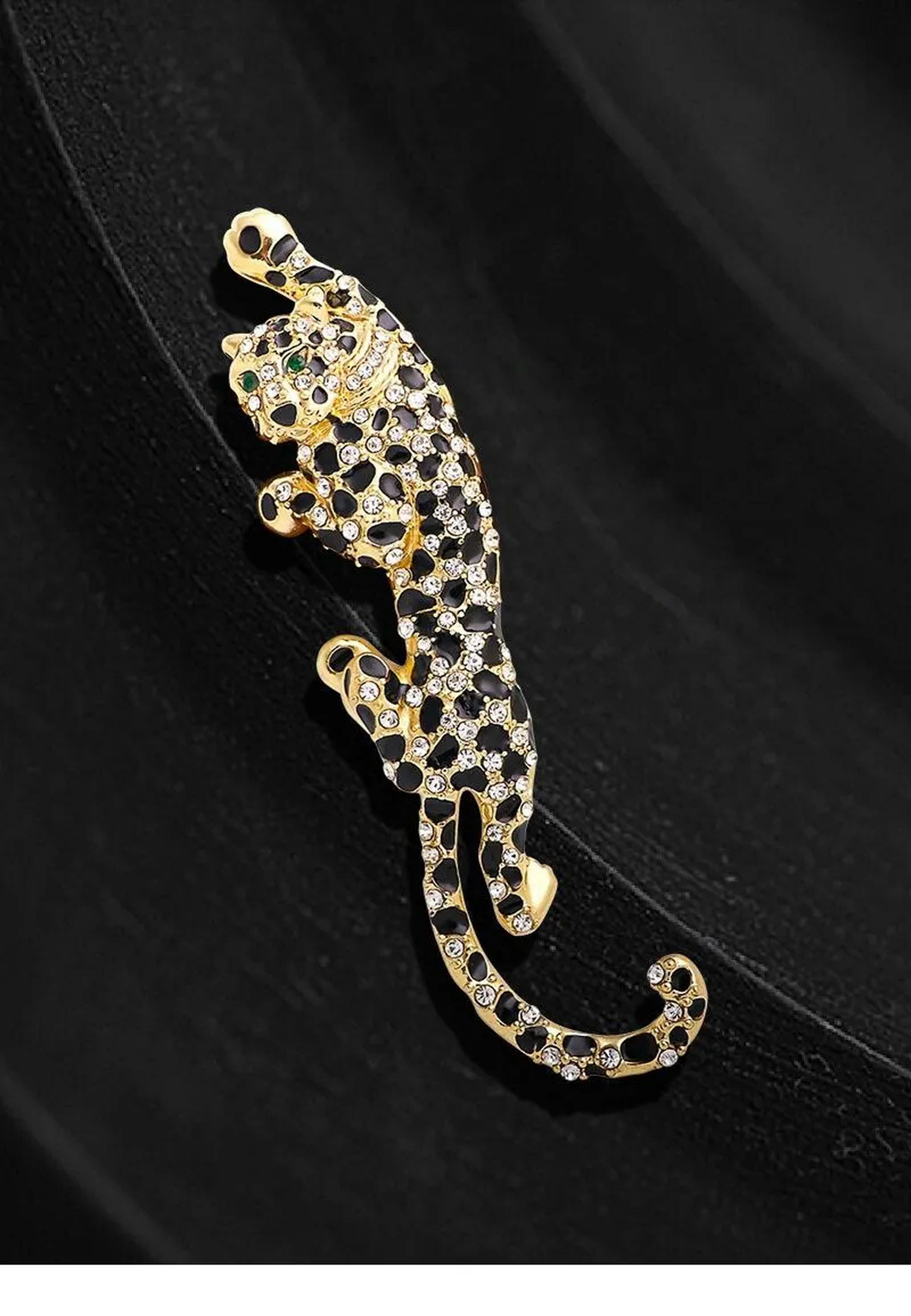WBQF Classic Men Fashion Leopard Crystal Badges Brooches Vintage ...