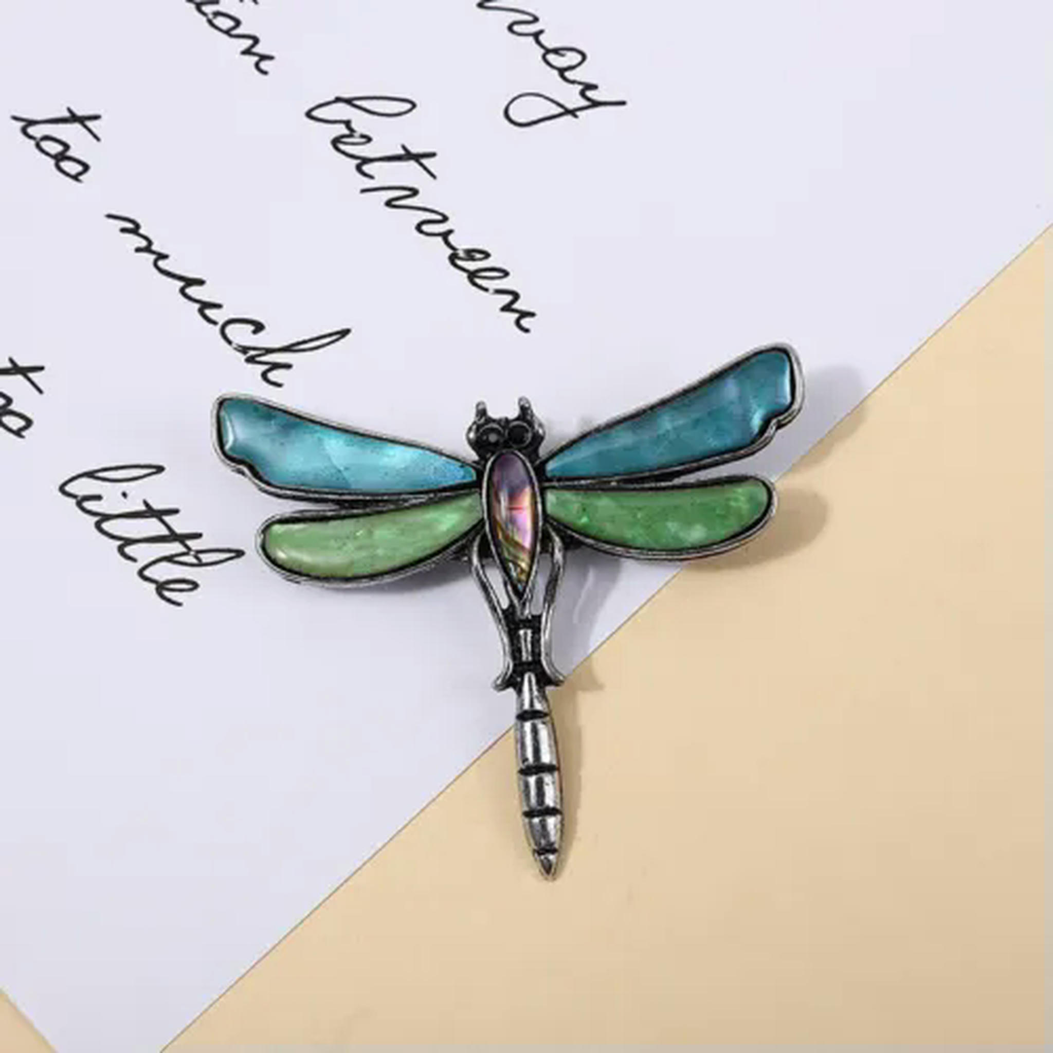 WBQF Dragonfly Brooch Enamel Flower Pins Enamel Pin Animal Insect ...