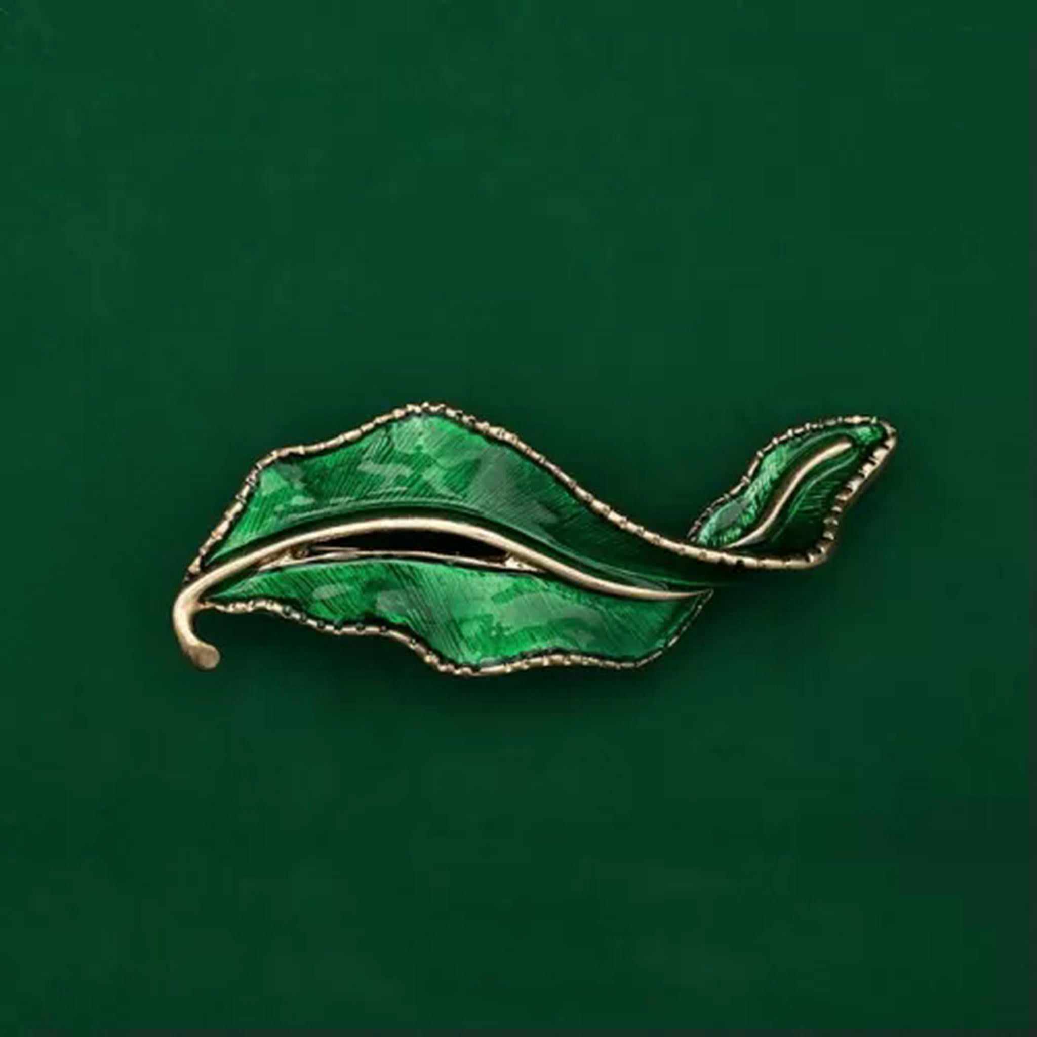 WBQF Enamel Floral Leaf Brooch Lily Of The Valley Brooch Pin Jewelry ...