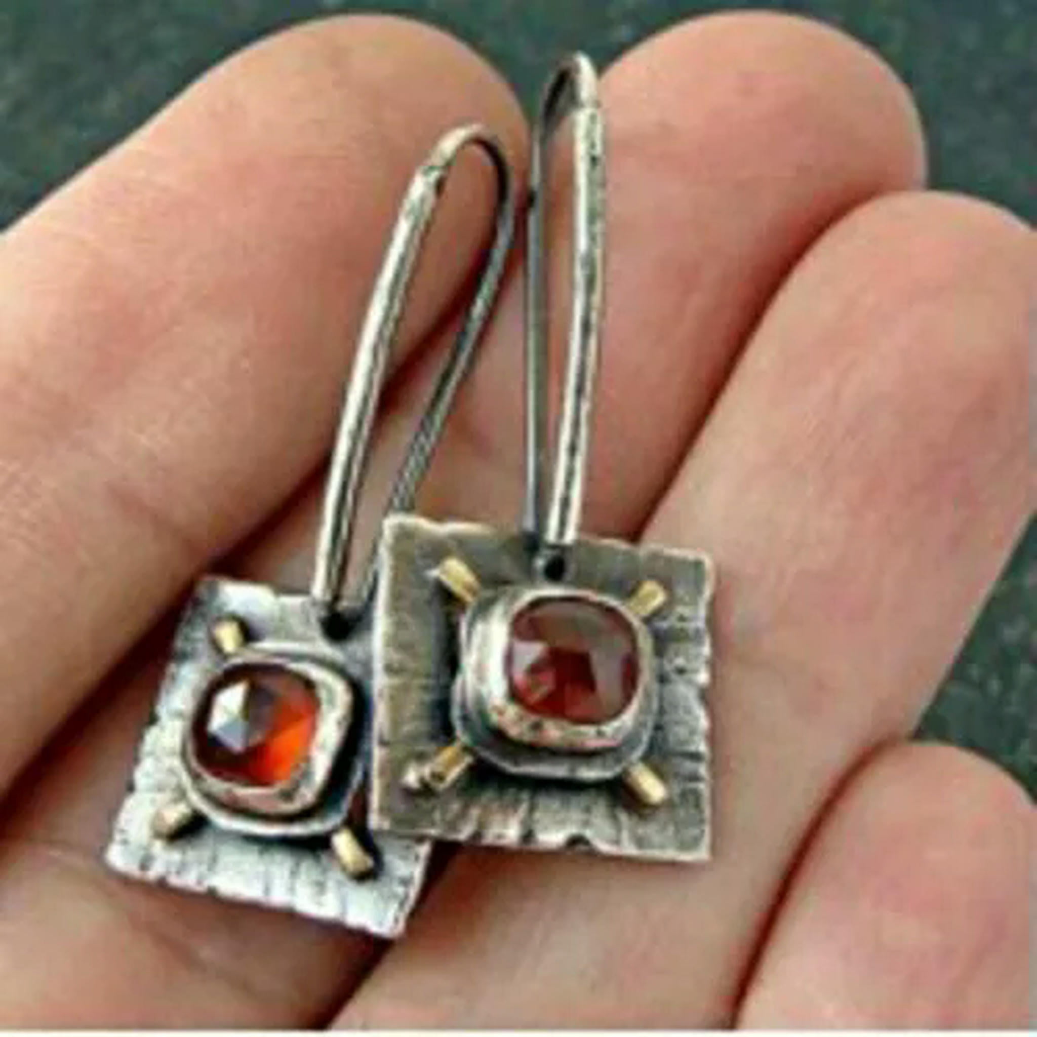 WBQF Fashion 925 Silver Dangle Drop Earrings Ear Hook Moonstone Women ...