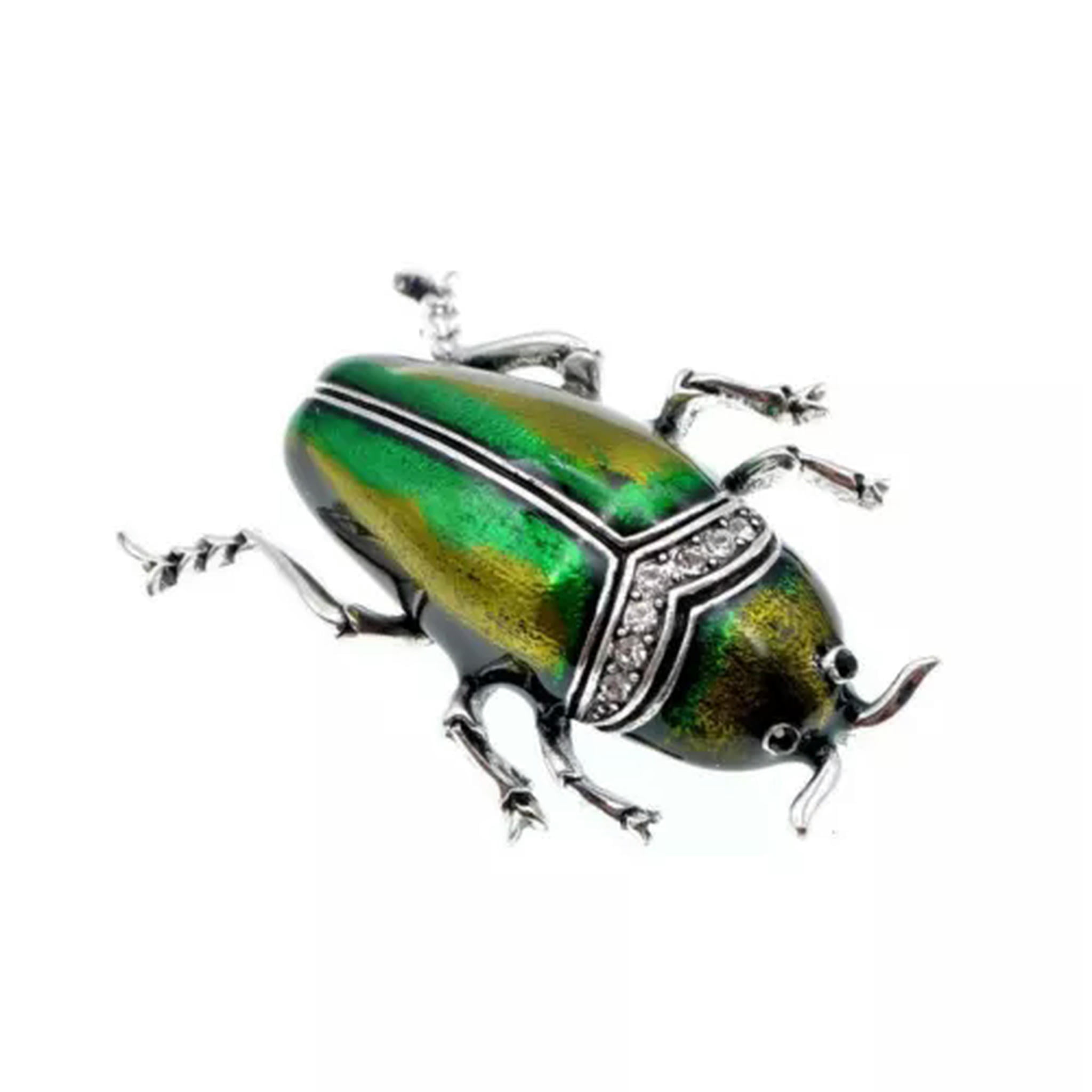 WBQF Fun Beetle Brooches Insect Pin Bug Brooch Women Men Jewelry Badges ...