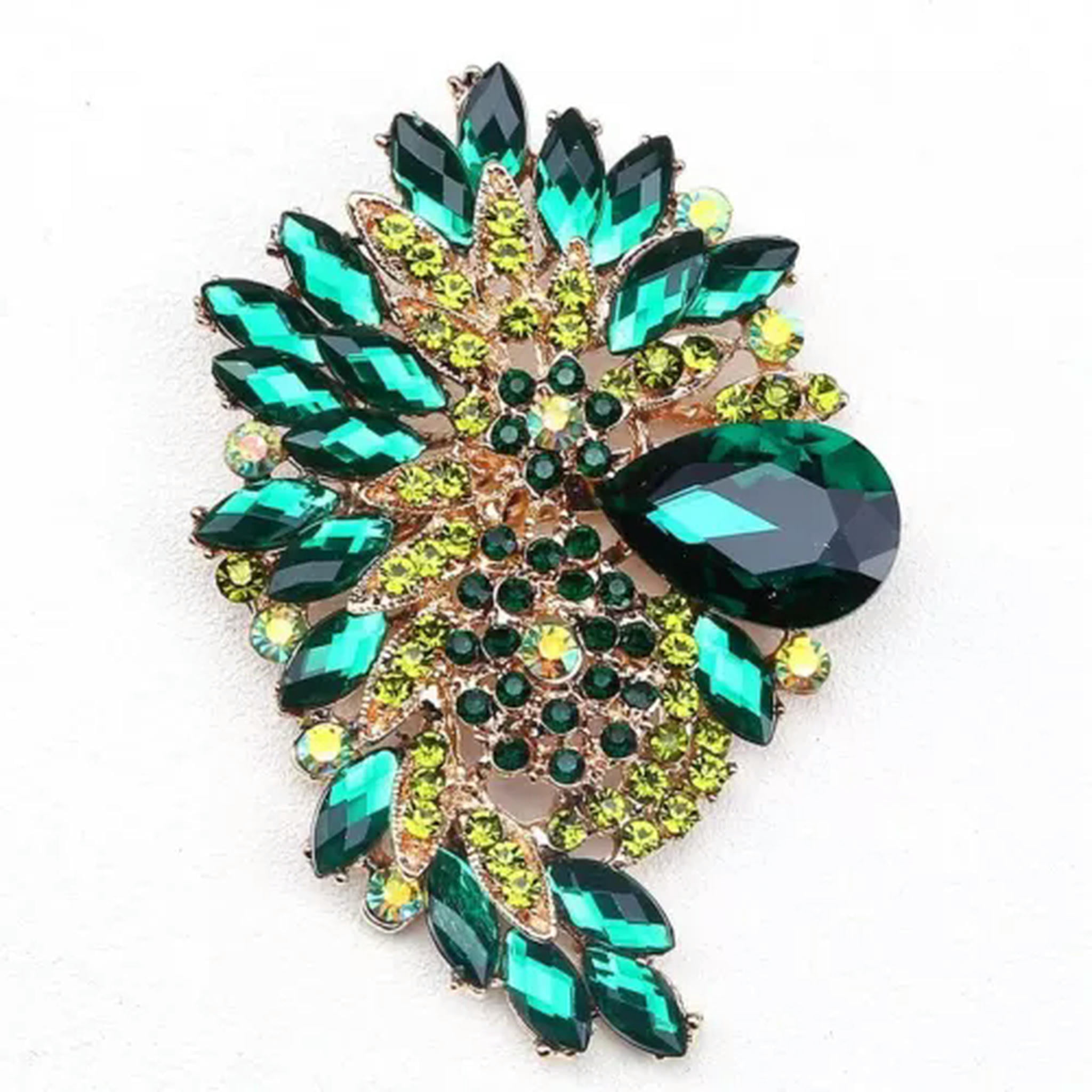 WBQF Hot Sale Crystal Brooch Fashion Large Size Rhinestones Brooches ...
