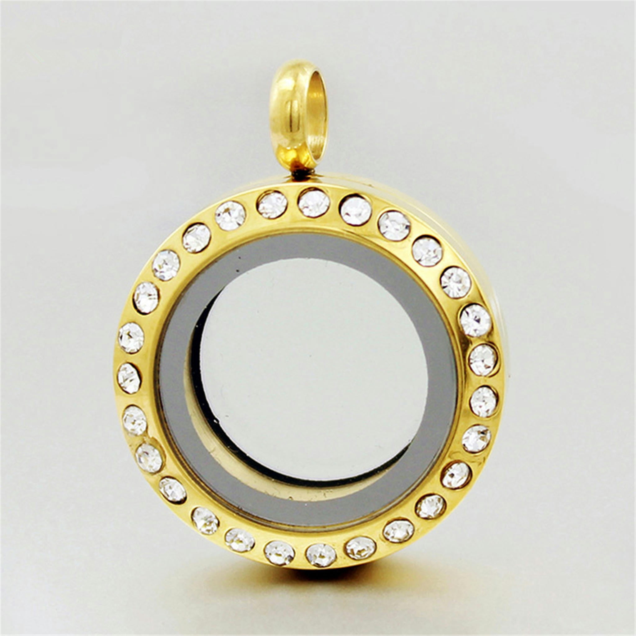WBQF Multi-Colors 20mm Crystal Round Living Memory Locket Fit Floating ...