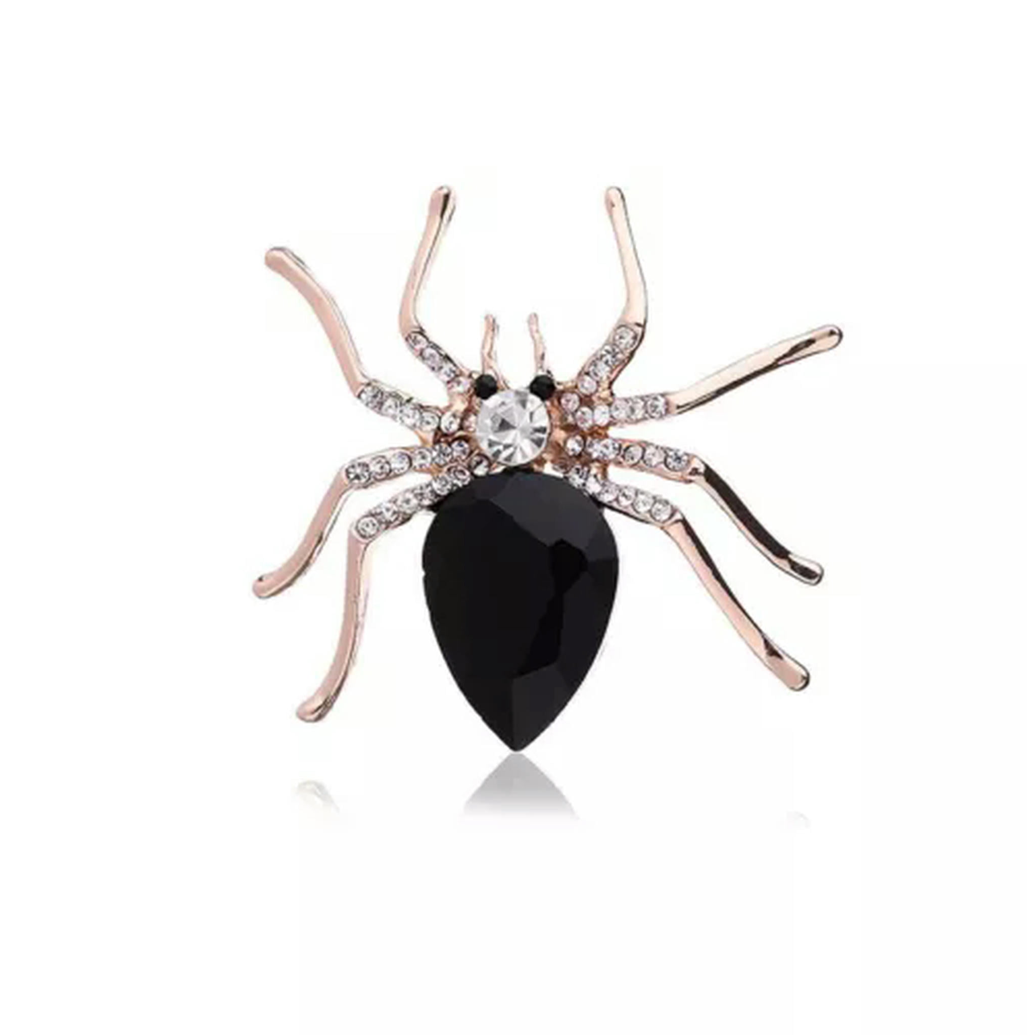WBQF Spider Brooch High-end Crystal Exaggerated Large Brooch Pin ...