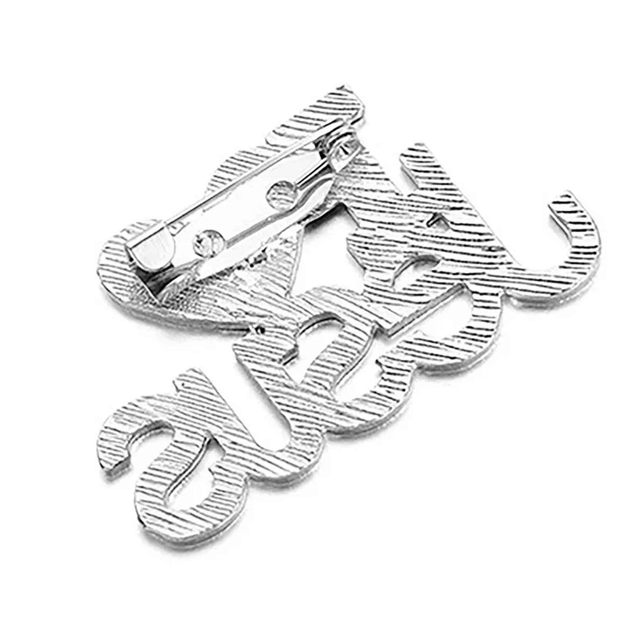 WBQF Trendy Brooches Pins I LOVE JESUS Saint Christ Metal Badge Lapel ...