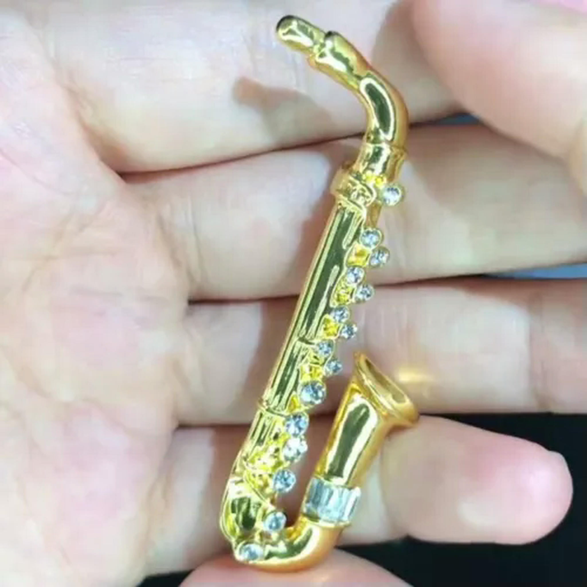 WBQF Vintage Music Brooch Musical Instruments Badge Jewelry Women Men ...