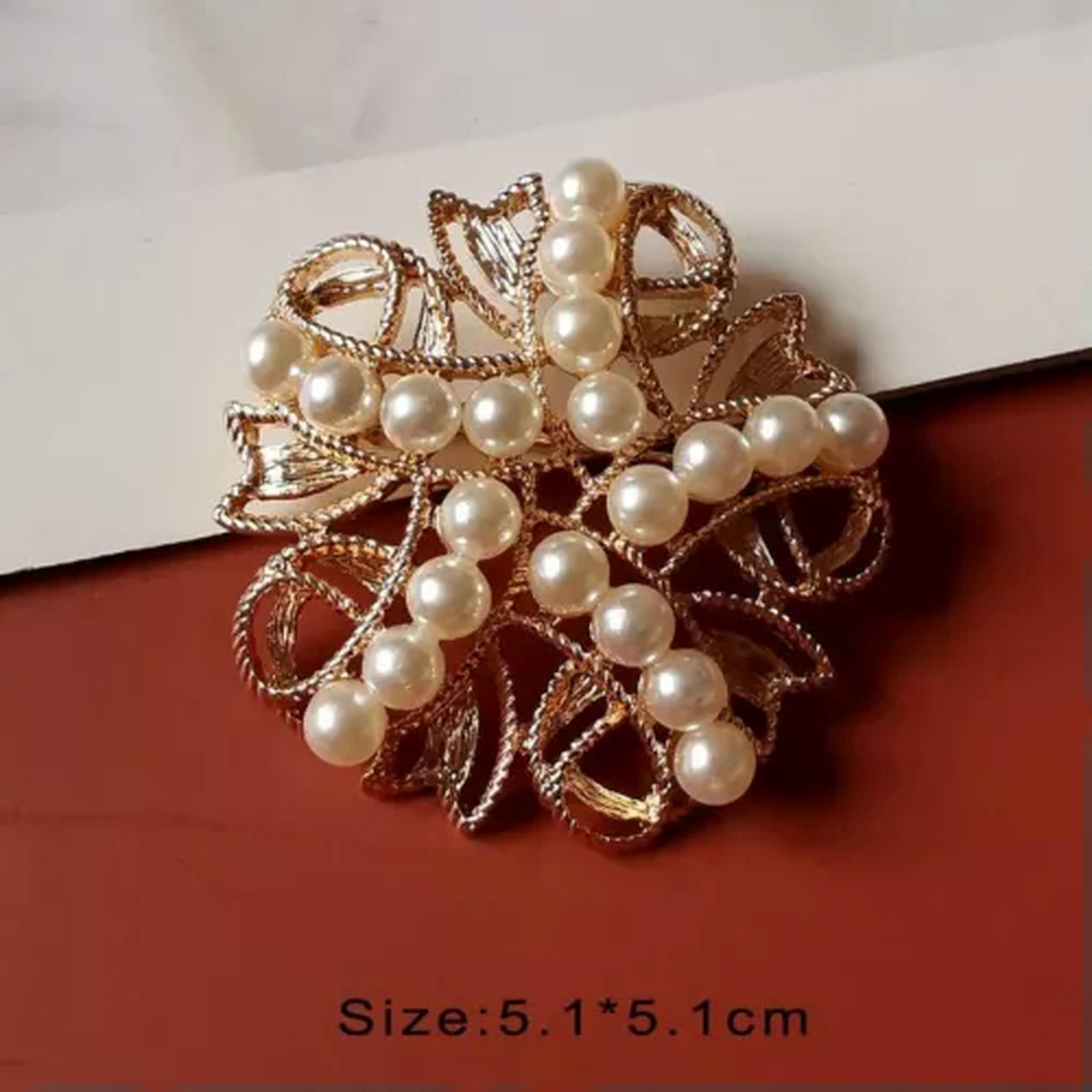 WBQF vintage Baroque Flower Brooch Western Retro Palace Pearl Brooches ...