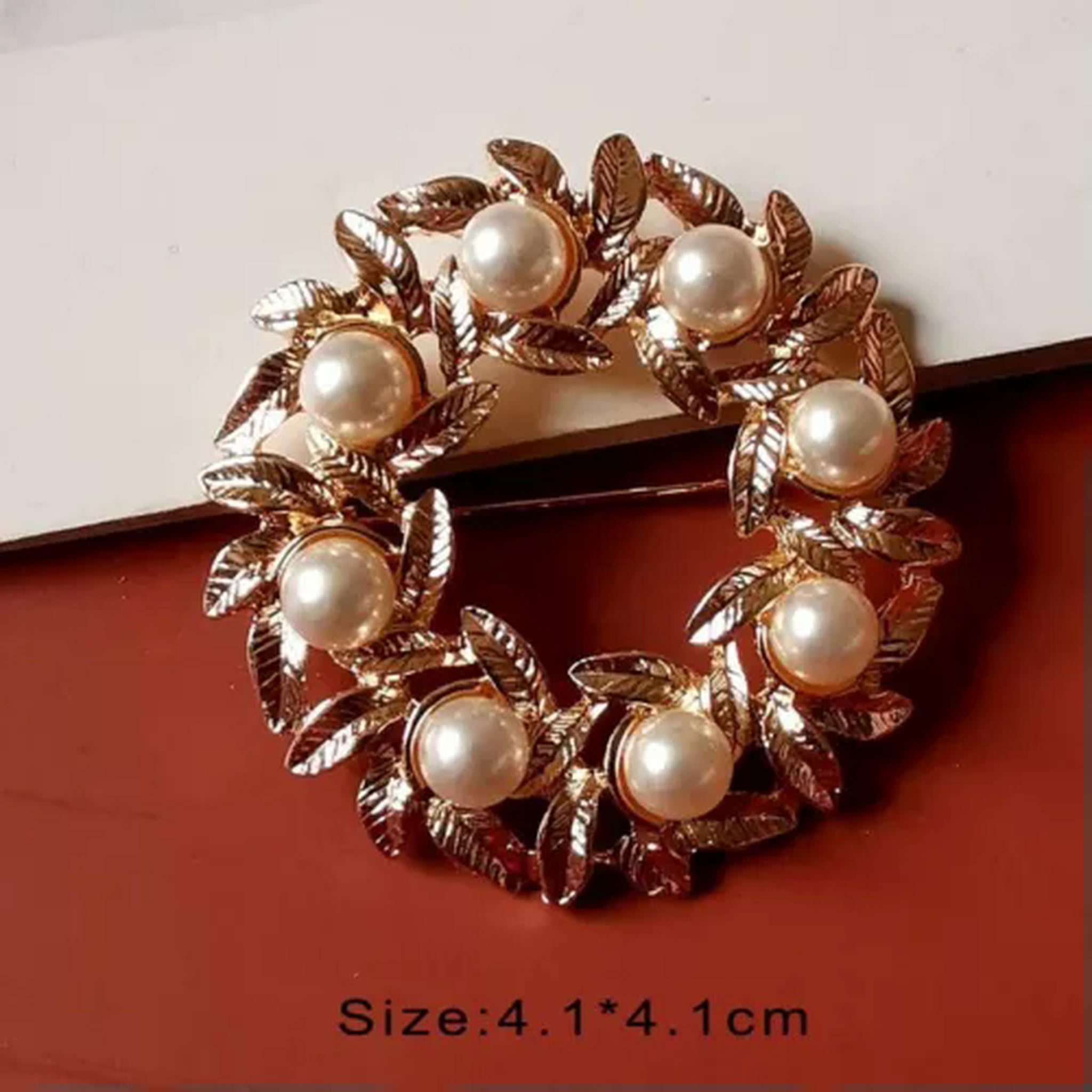 WBQF vintage Baroque Flower Brooch Western Retro Palace Pearl Brooches ...