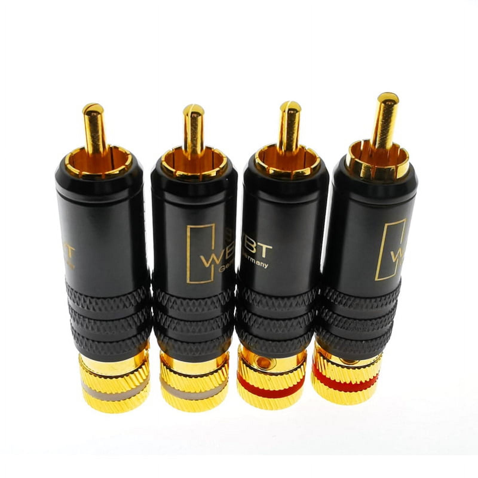 WBT-0144 Gold Plated RCA Plug RCA Plug-In Type AV Audio and Video Plug Video Plug Connector ...