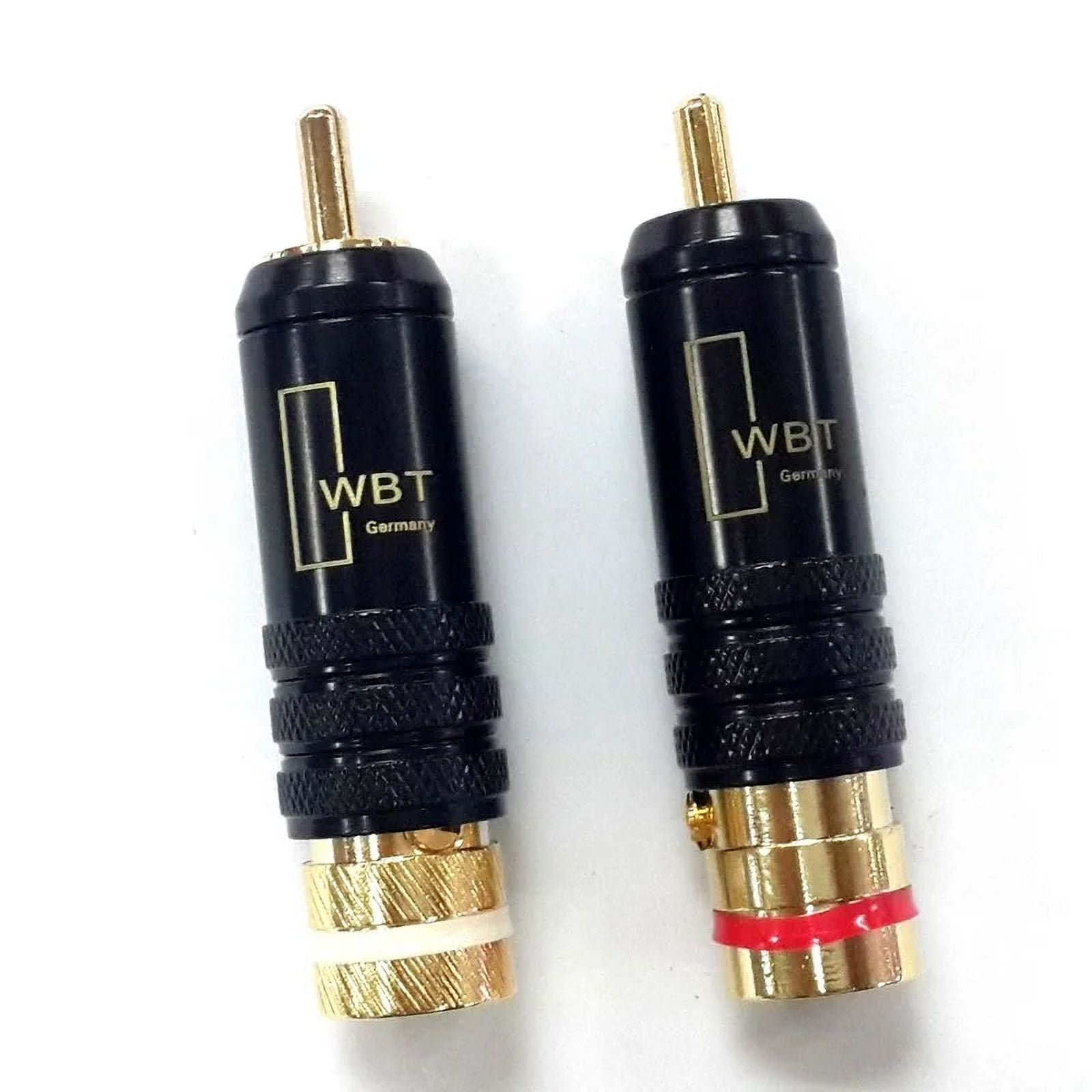 WBT lotus plug 1 Pair RCA Connector Connectors Male Signal Line Plug ...