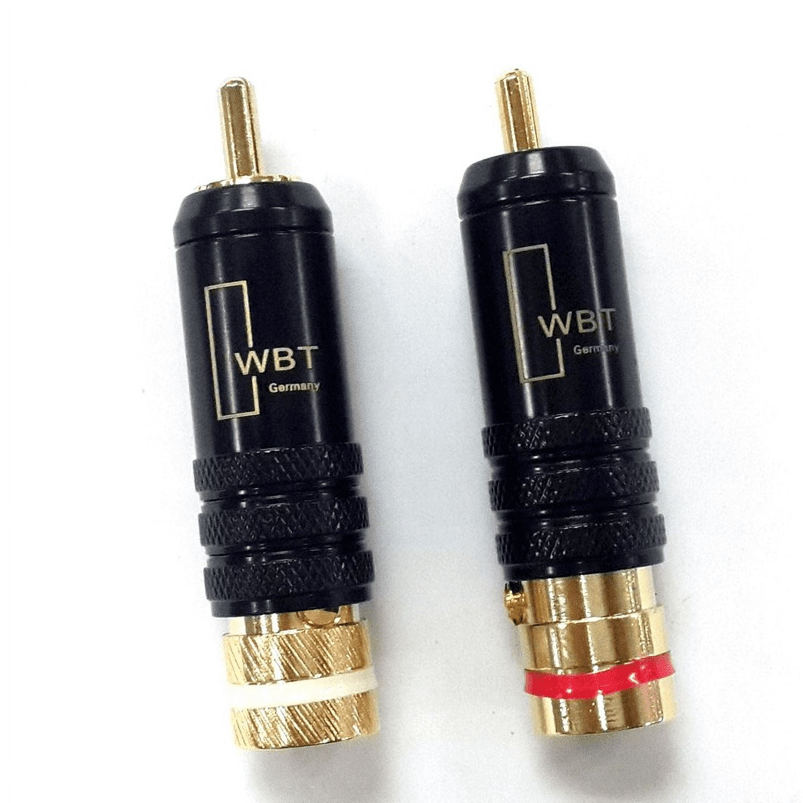 WBT lotus plug 1 Pair RCA Connector Connectors Male Signal Line Plug WBT 0144 RCA Plug Lotus ...