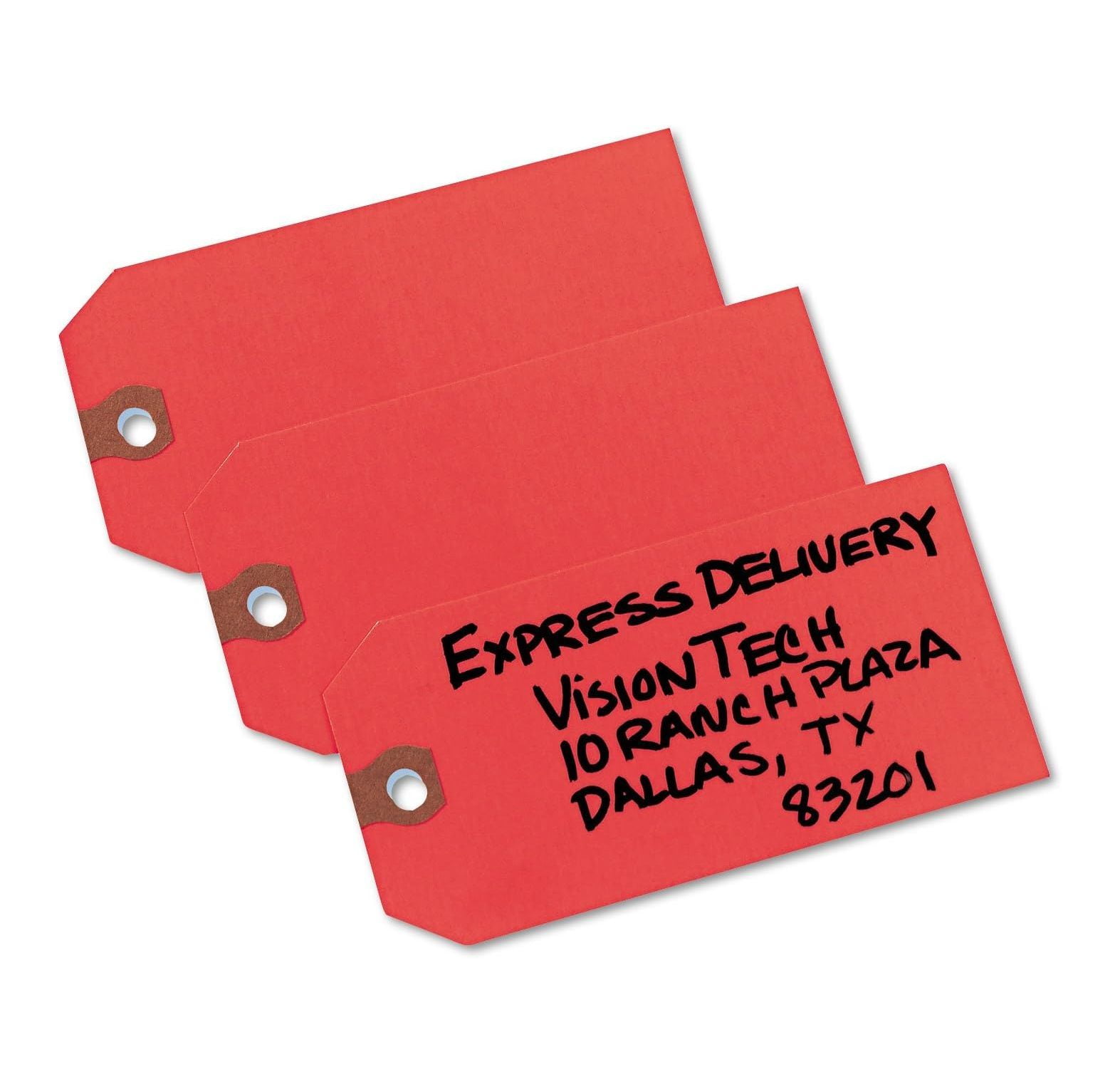 WBTAYB 12345 Unstrung Shipping s, Size 5, 4-3/4 X 2-3/8, Red, 1000/Box ...