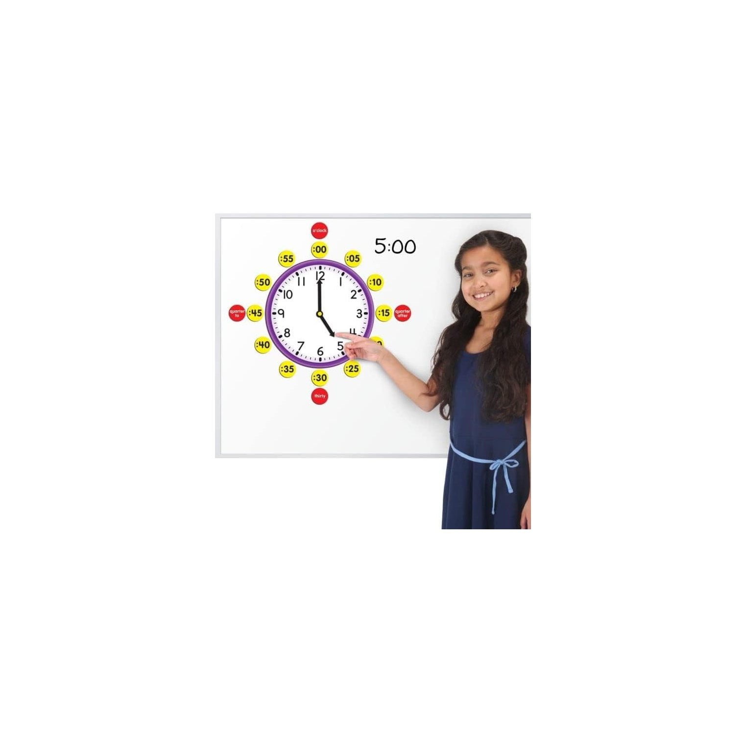 WBTAYB Clock Face with Movable Hands Magnets Set - Walmart.com