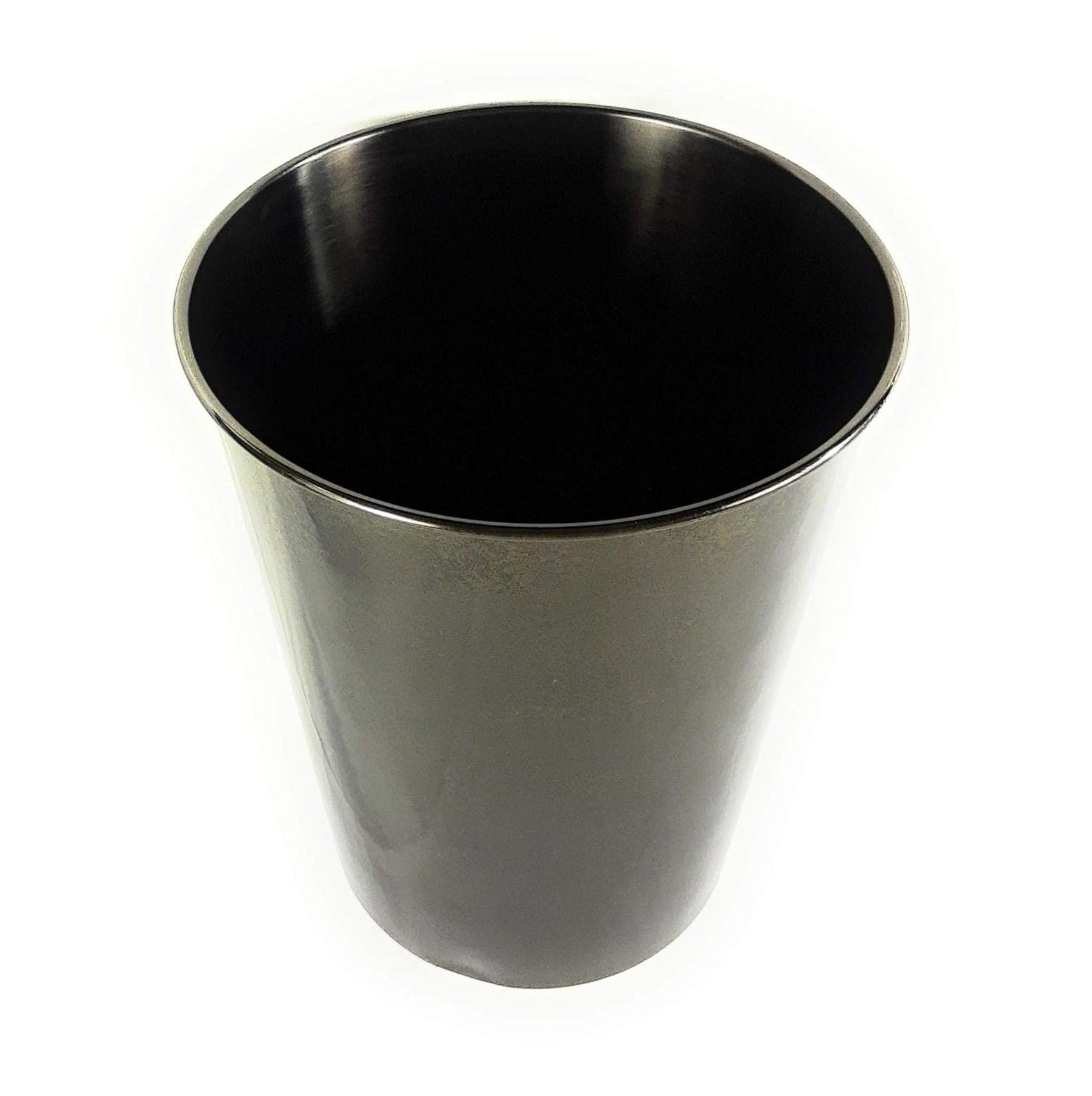 WBTAYB Gotham Round Metal Trash Can, Waste Basket Garbage Can for ...