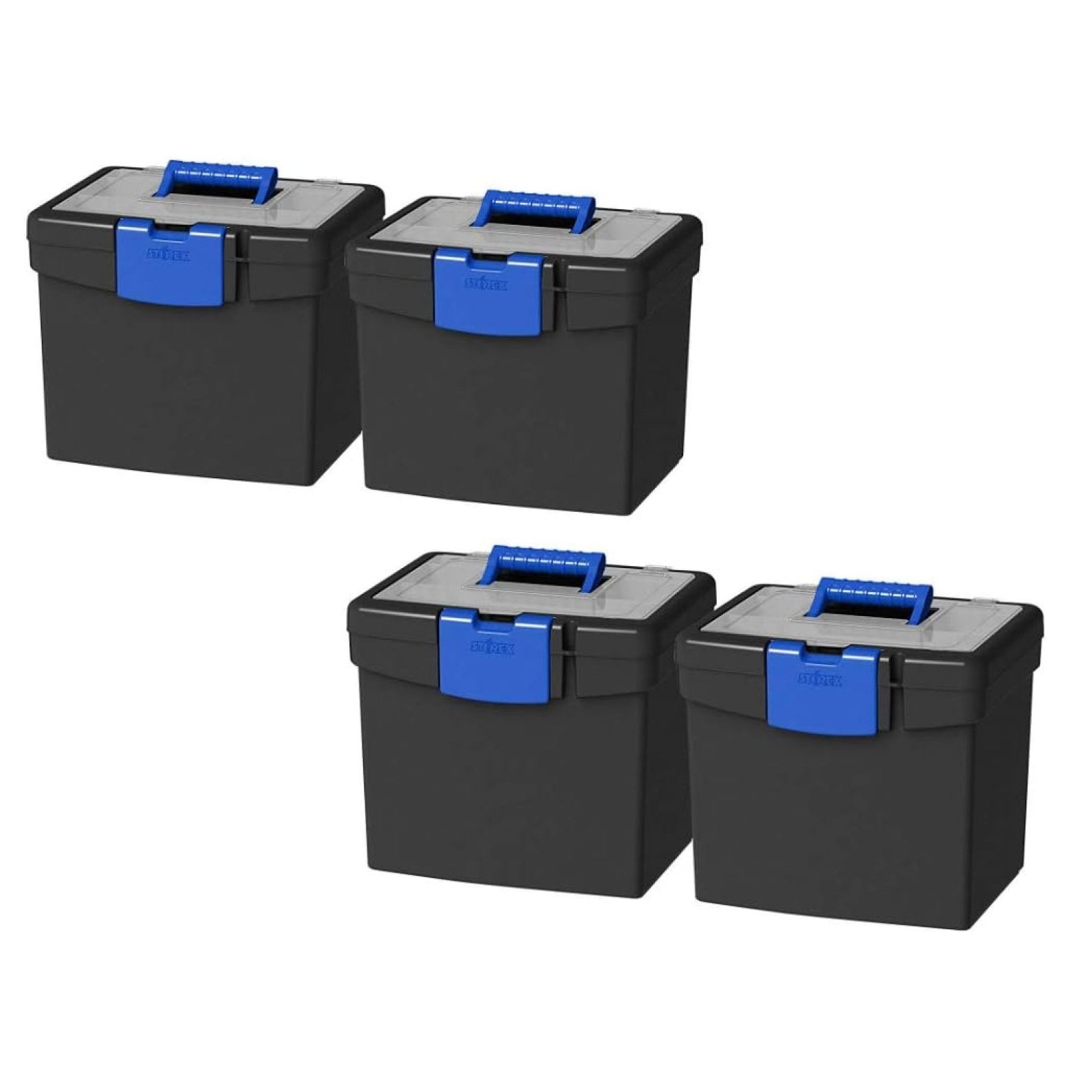 WBTAYB Portable File Box, with Lockable XL Supply Storage Lid and Carry ...