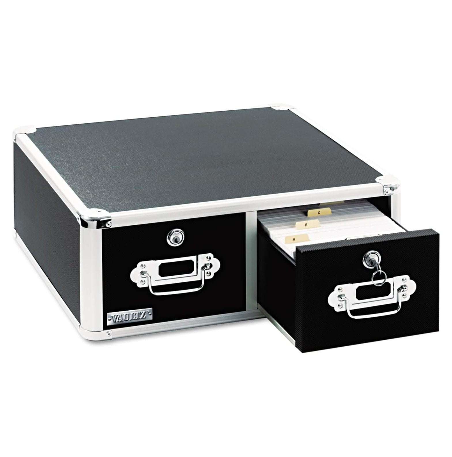 WBTAYB VZ01395 WBTAYB Locking 6 x 4 Two-Drawer Index Card Box, 3000 ...