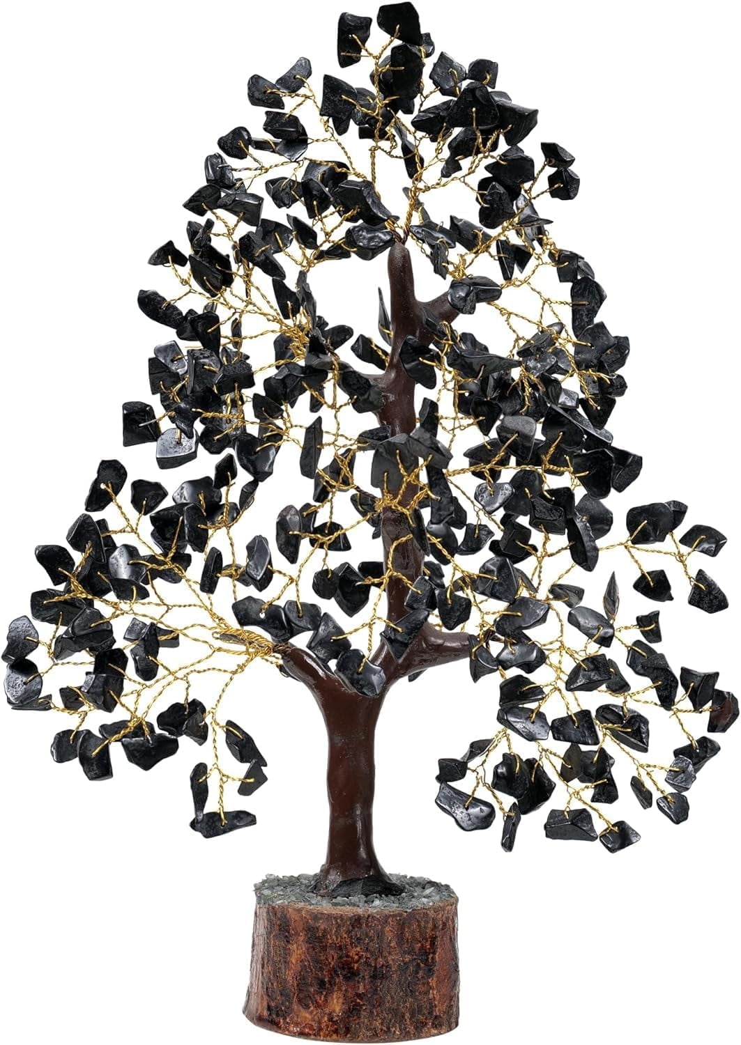 WC Black Tourmaline Chakra Tree of Life - Crystal Tree for Positive ...
