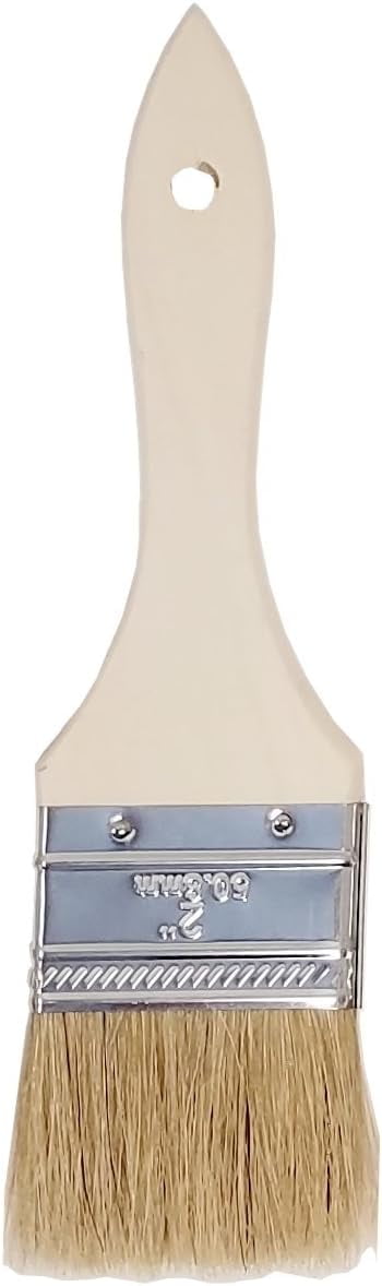 WC20-24 2" Natural Paint Brush 24 Pack 100% Pure Hair Bristles with ...